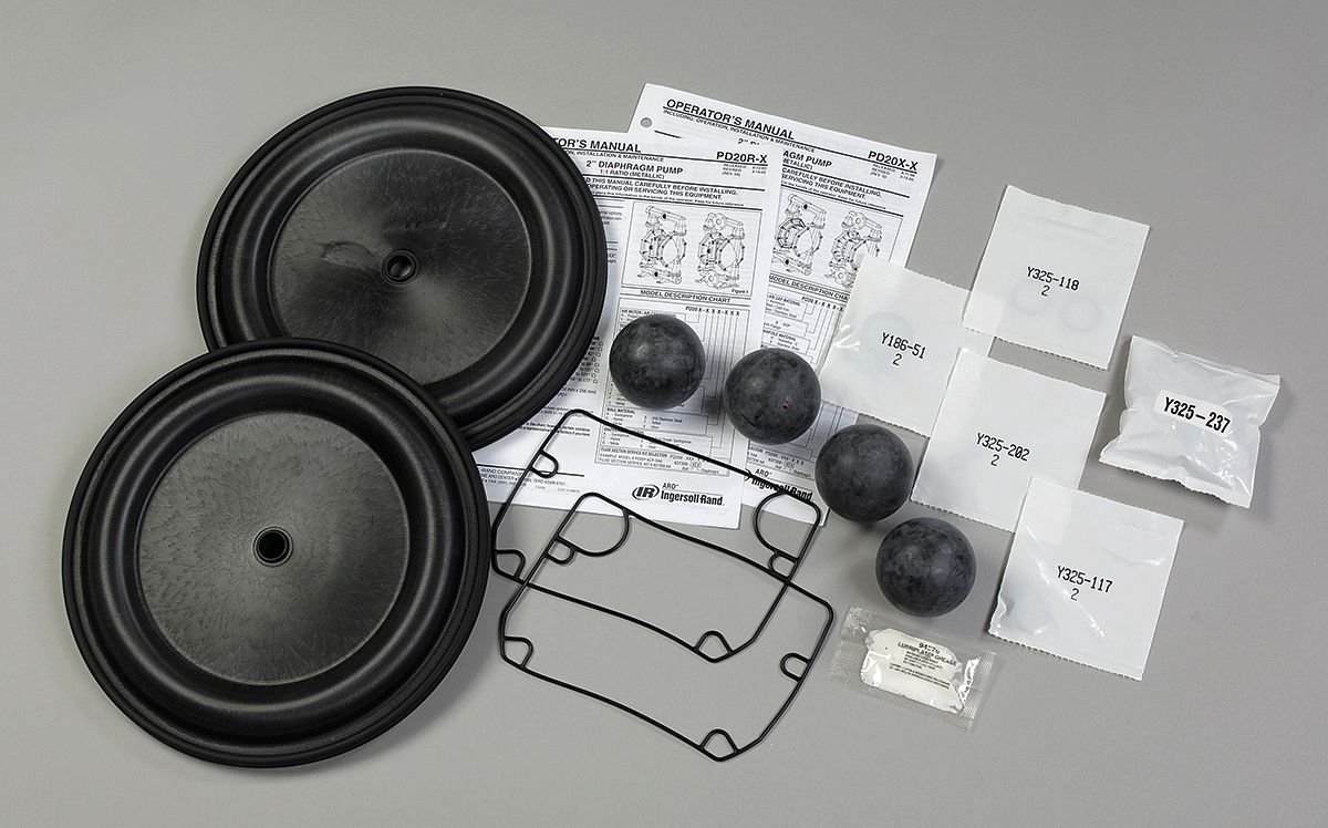Ingersoll-Rand - 637391-TT - Repair Kit, HDPE, For 6CCP1, 6CCP3 ...