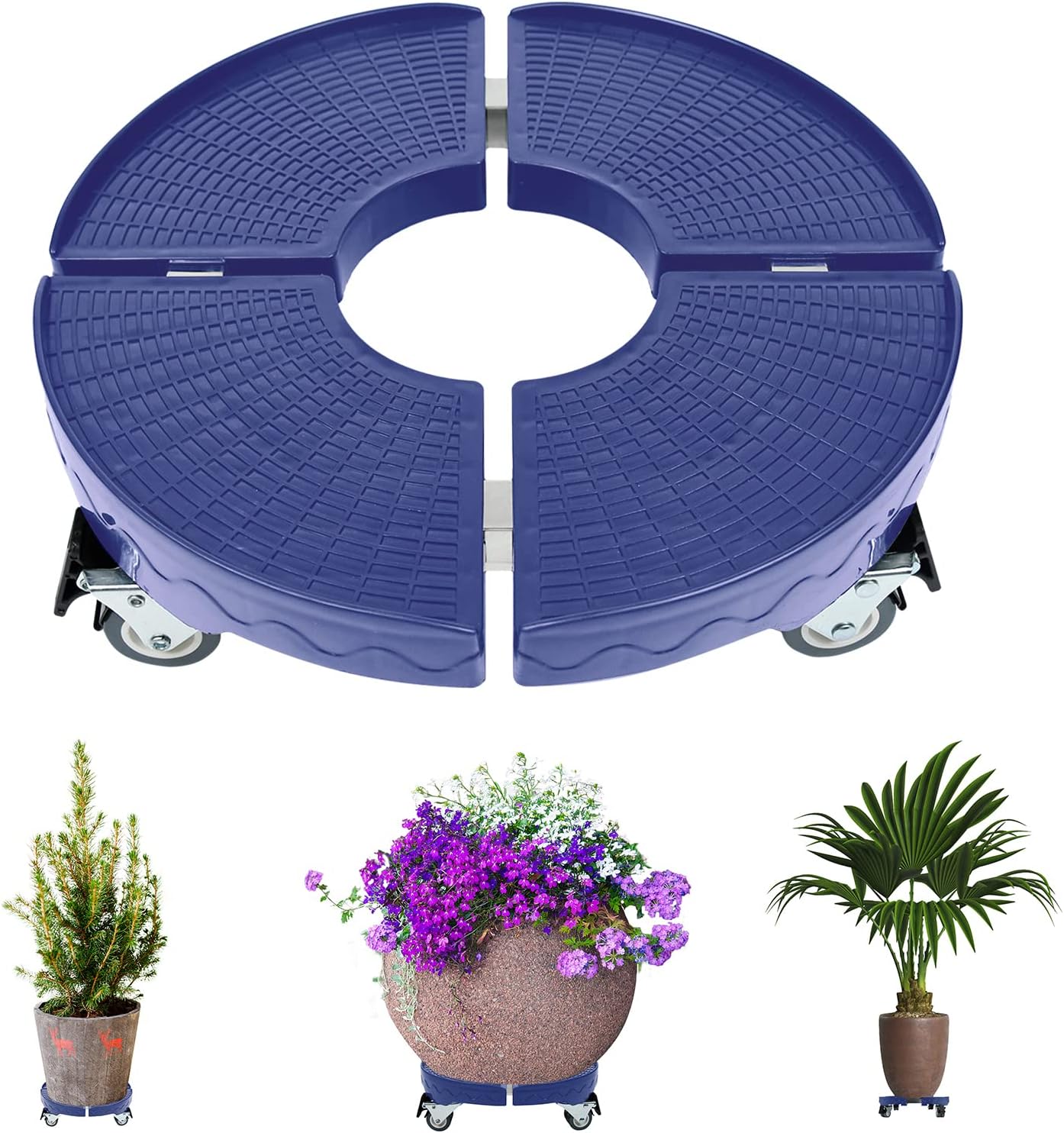 YRHome Plantenroller, diameter 39-52 cm, instelbaar, bloemenroller ...