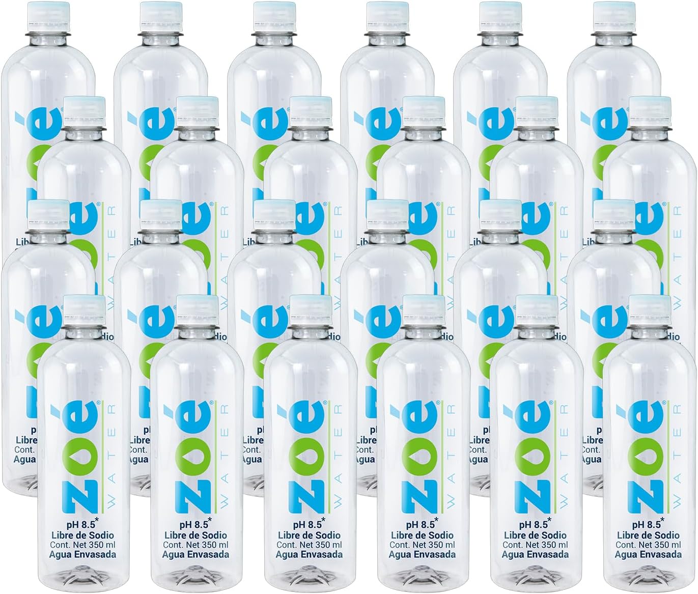 Zoé Water Clásica| 350ml | Pack de 24 pzas| pH 8.5| libre de sodio| BPA ...