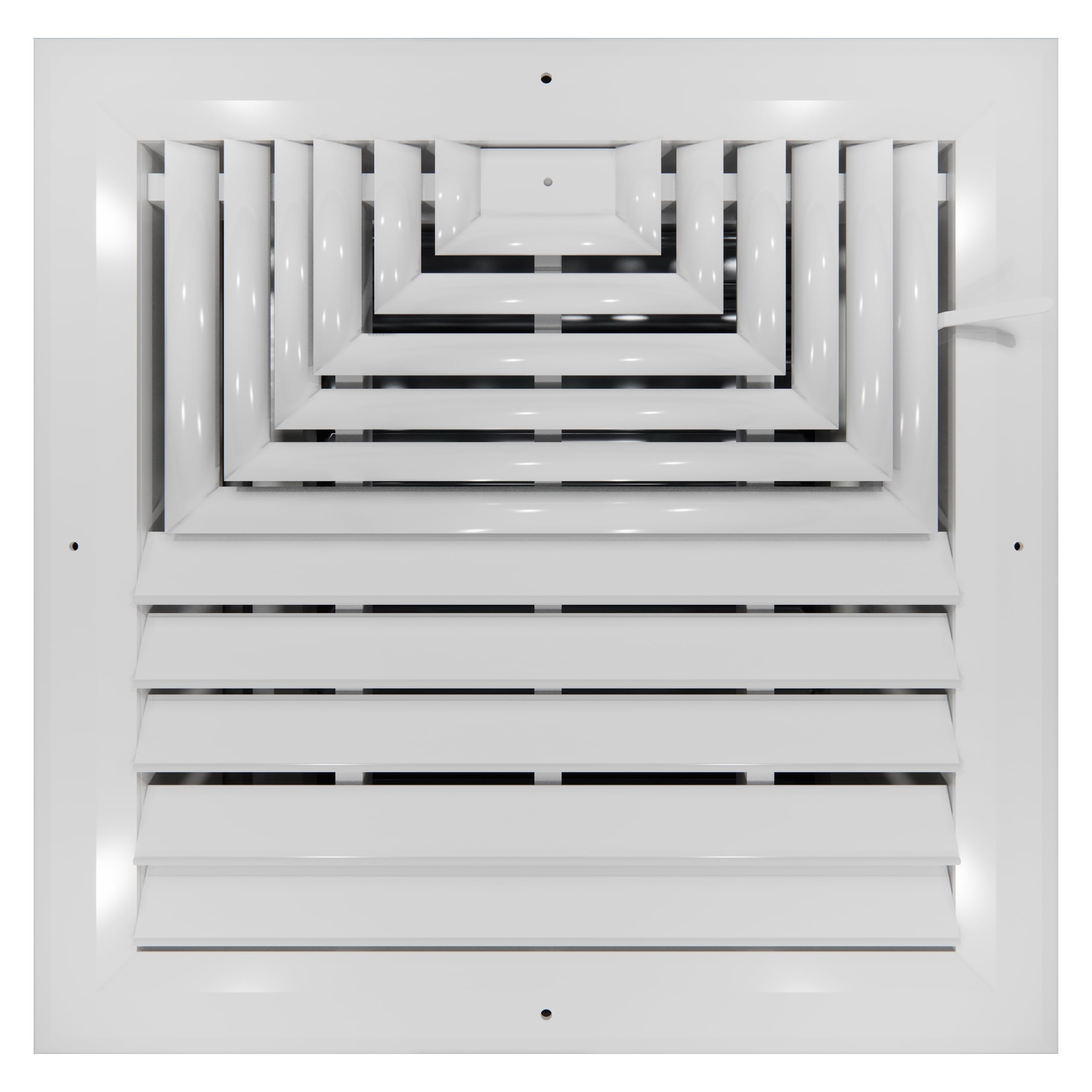 MAIER INTERNACIONAL 12"x 12" Vent Cover | 3-Way Supply Grille with Flow ...
