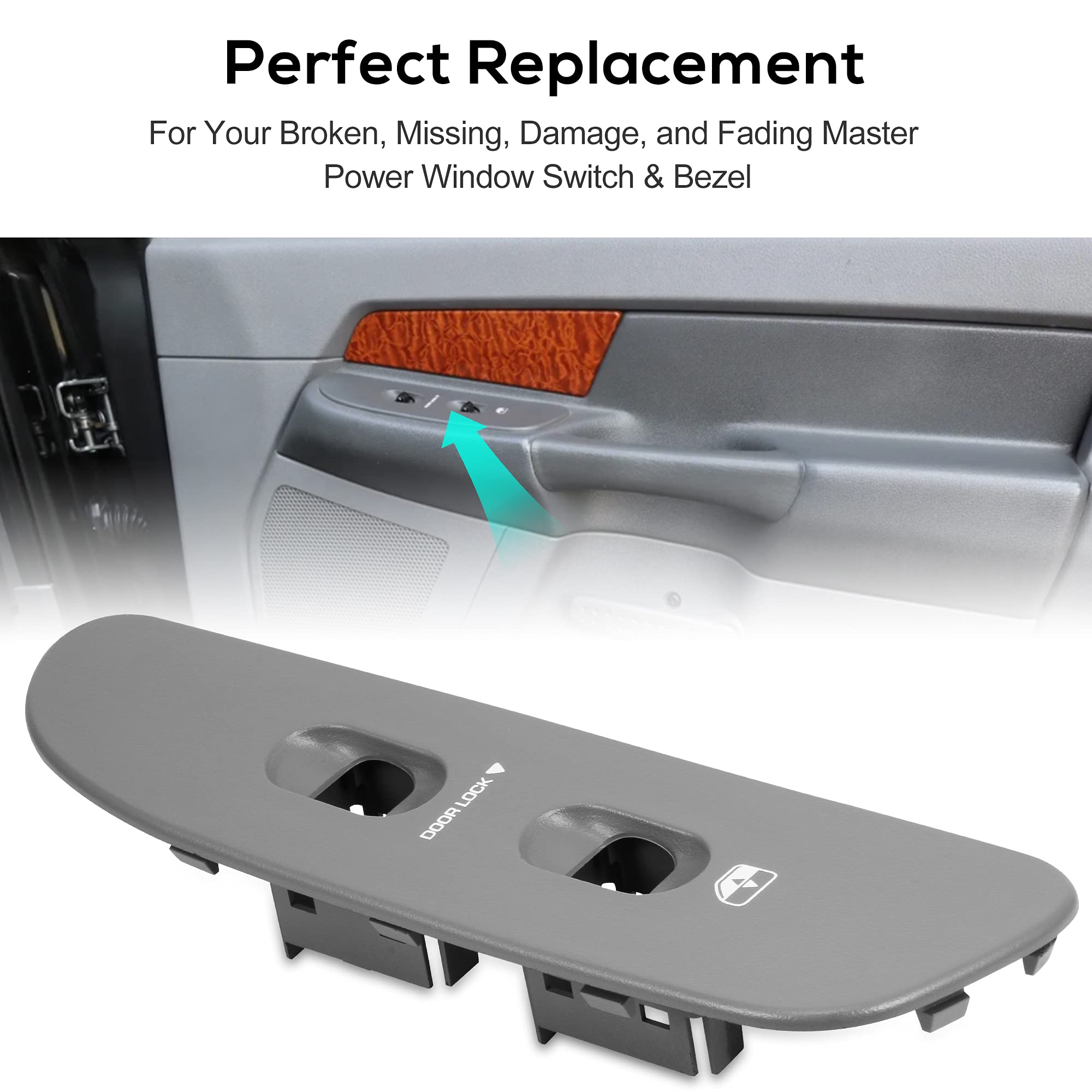 Snapklik.com : Window Switch Cover, Passenger Side Door Switch Panel ...