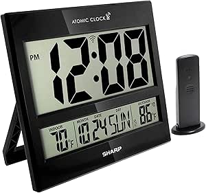 Sharp Atomic Clock - Atomic Accuracy - Never Needs Setting! - Jumbo 3 ...