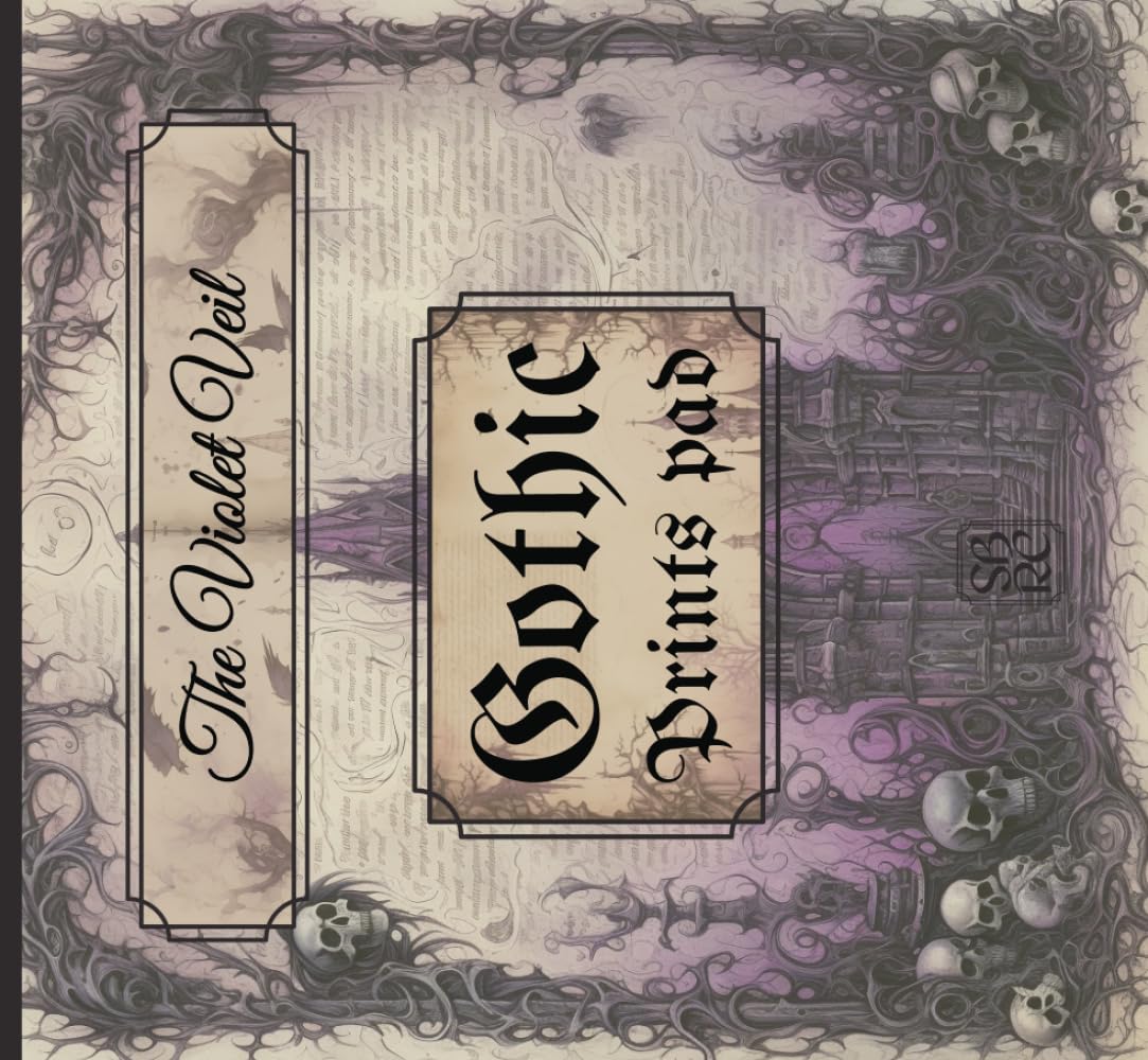 The Violet Veil: Gothic Prints Pad (Gothic Themed Print Pads): Guy ...