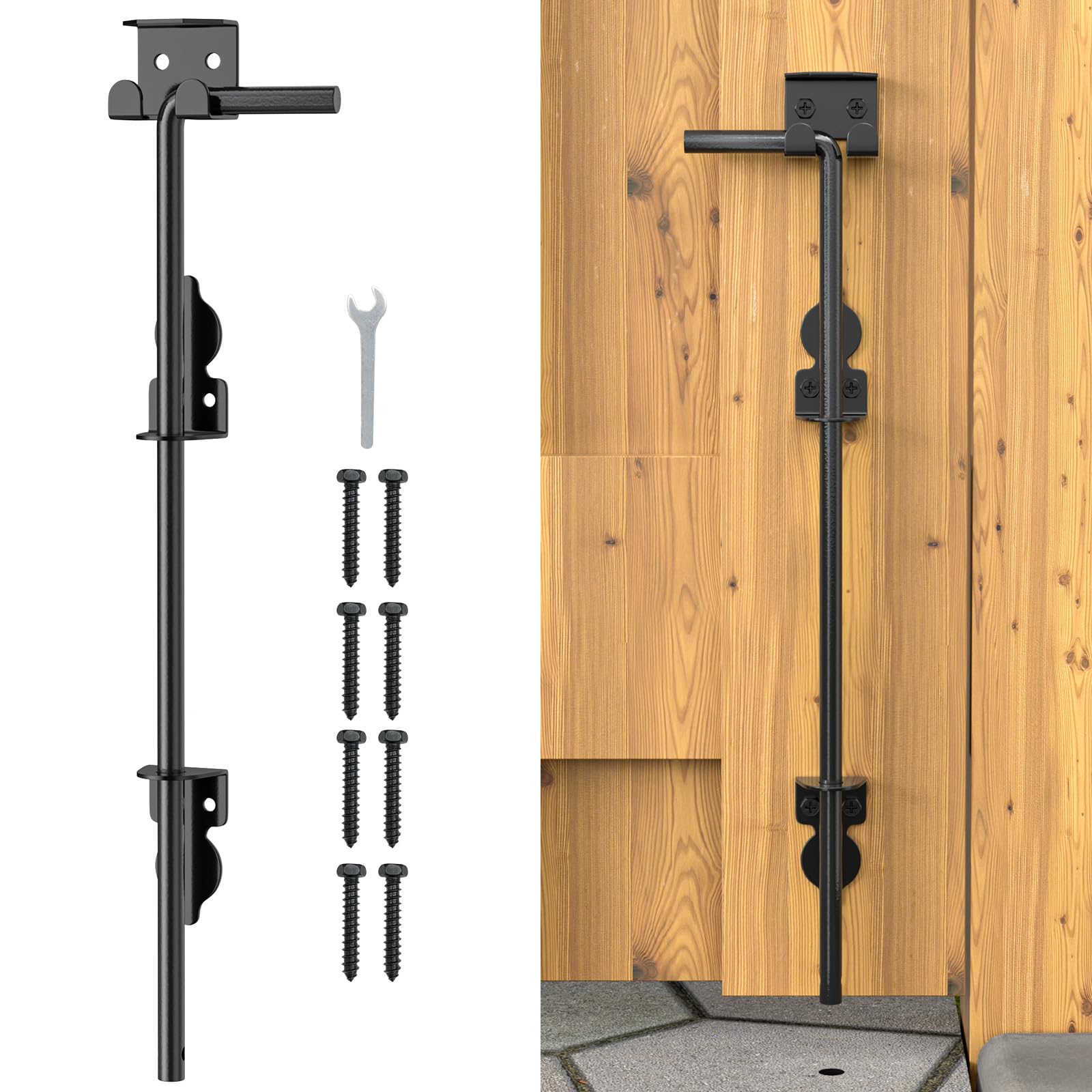 Amazon.com: FMhotu 12" Cane Bolt Drop Rod for Gate, Heavy Duty Gate ...