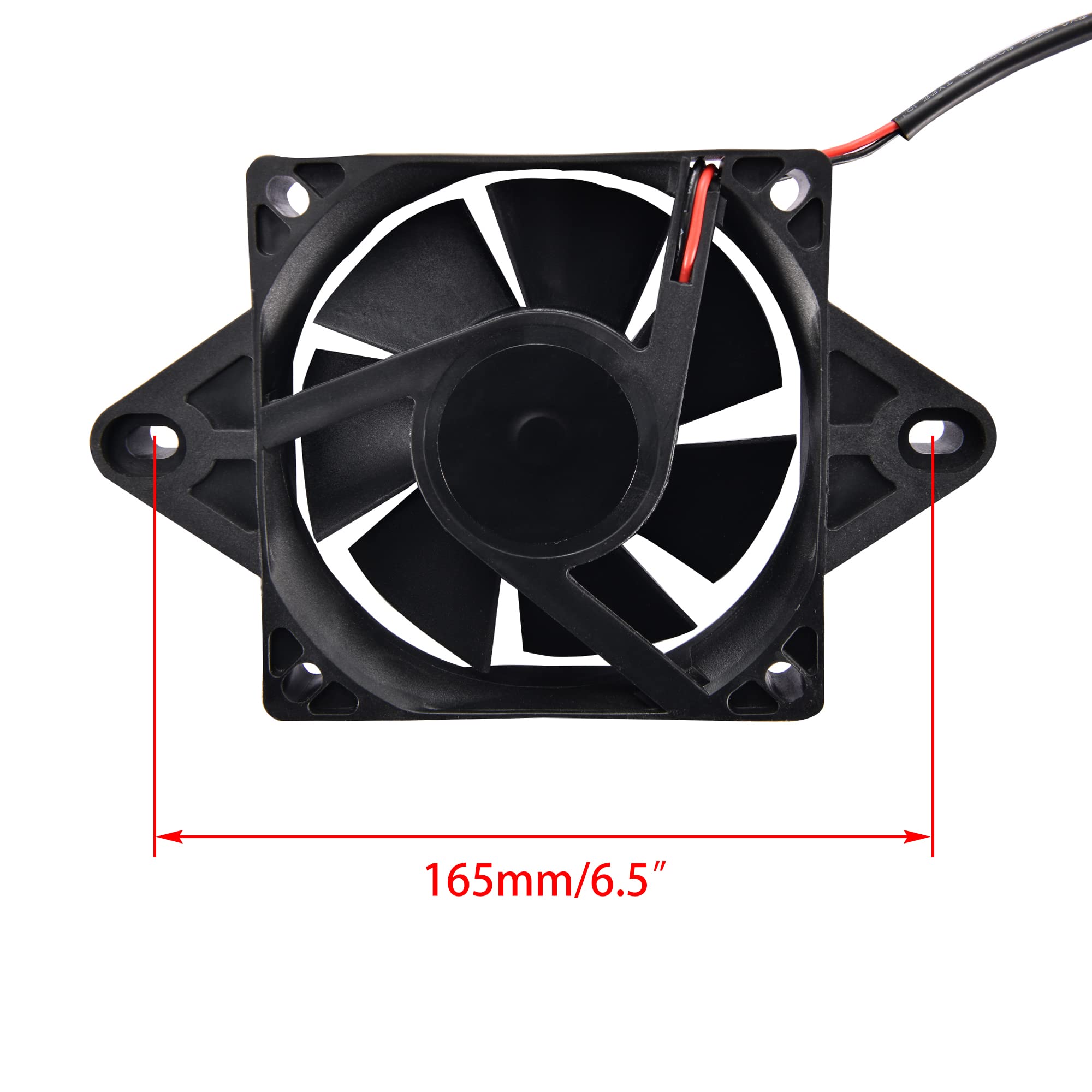 Snapklik.com : 12V DC Radiator Square Cooling Fan Replacement For 4 ...
