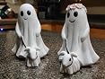 Amazon.com: Halloween Ghost Walking Dog Statue: Ghost Walking His Ghost ...