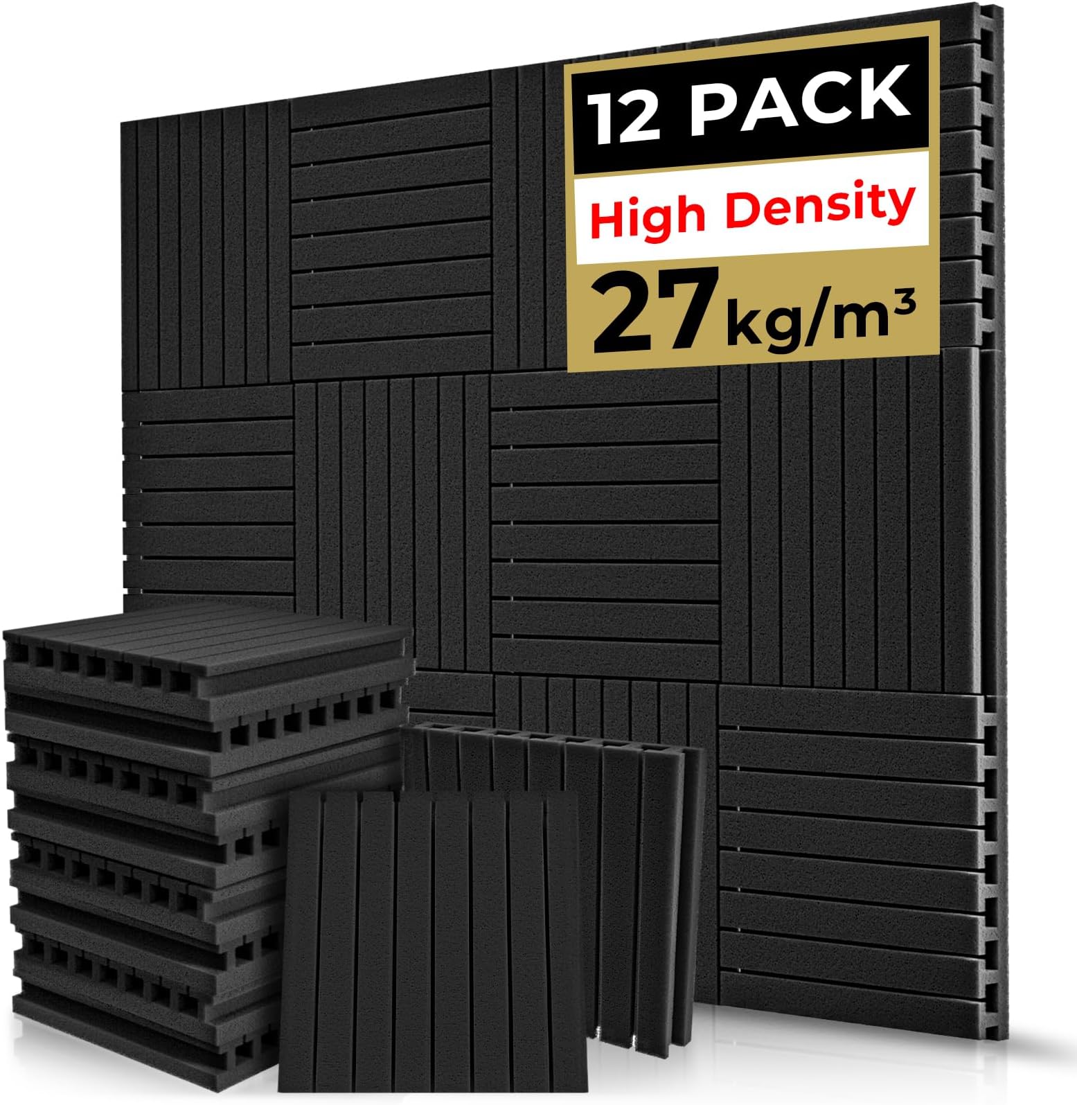 Amazon.com: Sound Proof Foam Panels for Walls Vangoa 12 Pack Self ...