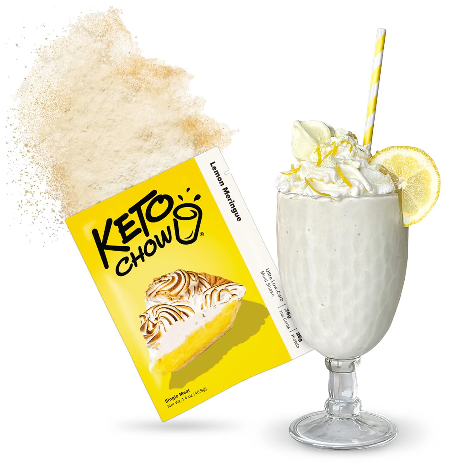 Amazon.com: Keto Chow Lemon Meringue - Keto Meal Replacement Shake ...