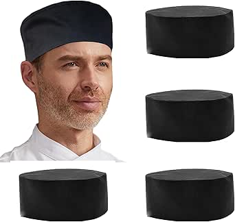 Amazon.com: Hyzrz 4 Pcs Unisex Vent Chef Hats Adjustable Kitchen ...