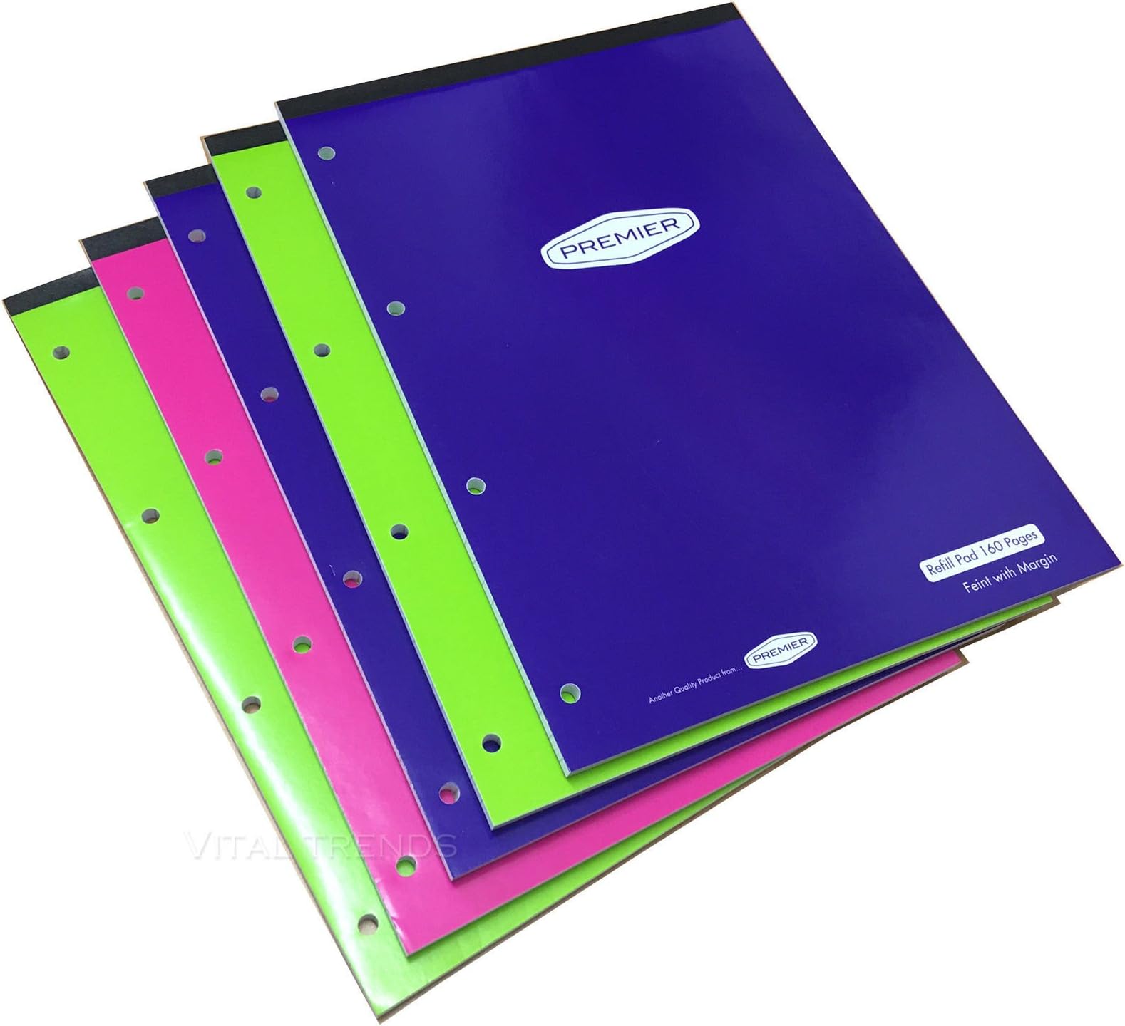 Q Connect Feint Ruled Margin Head Bound Refill Pad 160 Pages A4 Pack q-connect-feint-ruled-margin-head-bound-refill-pad-160-pages-a4-pack