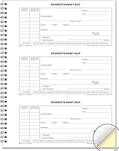 Amazon.com : Hammond & Stephens Student Admit Book, 8-1/2 x 11 Inches ...