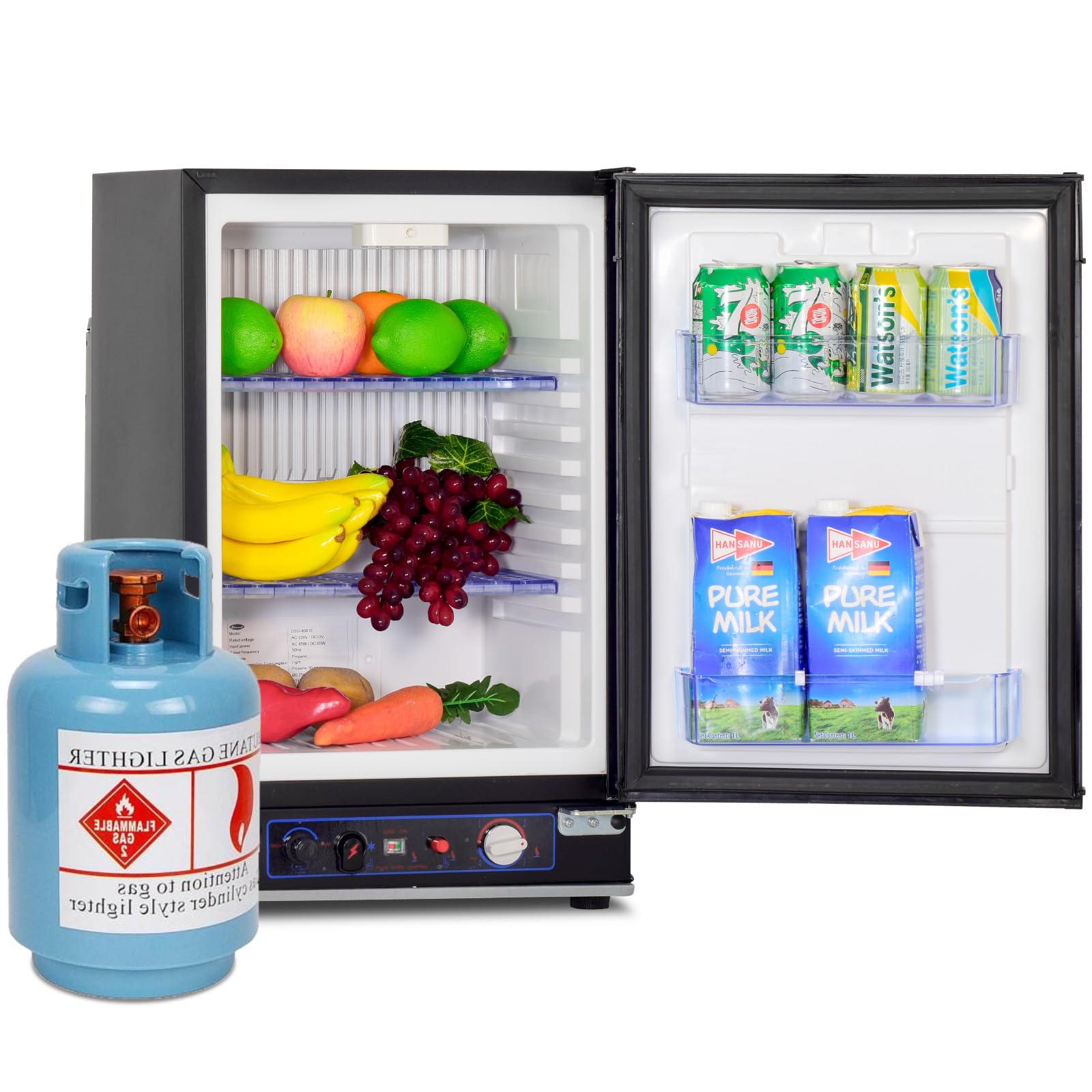 Buy Smad RV Refrigerator 3 Way Propane Refrigerator LPG/110V/12V, RV ...