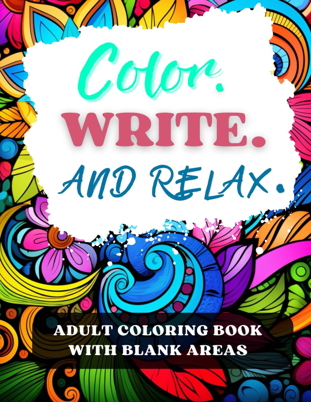 Amazon.com: Color Write And Relax: Stress Relief Coloring Book : Easy ...