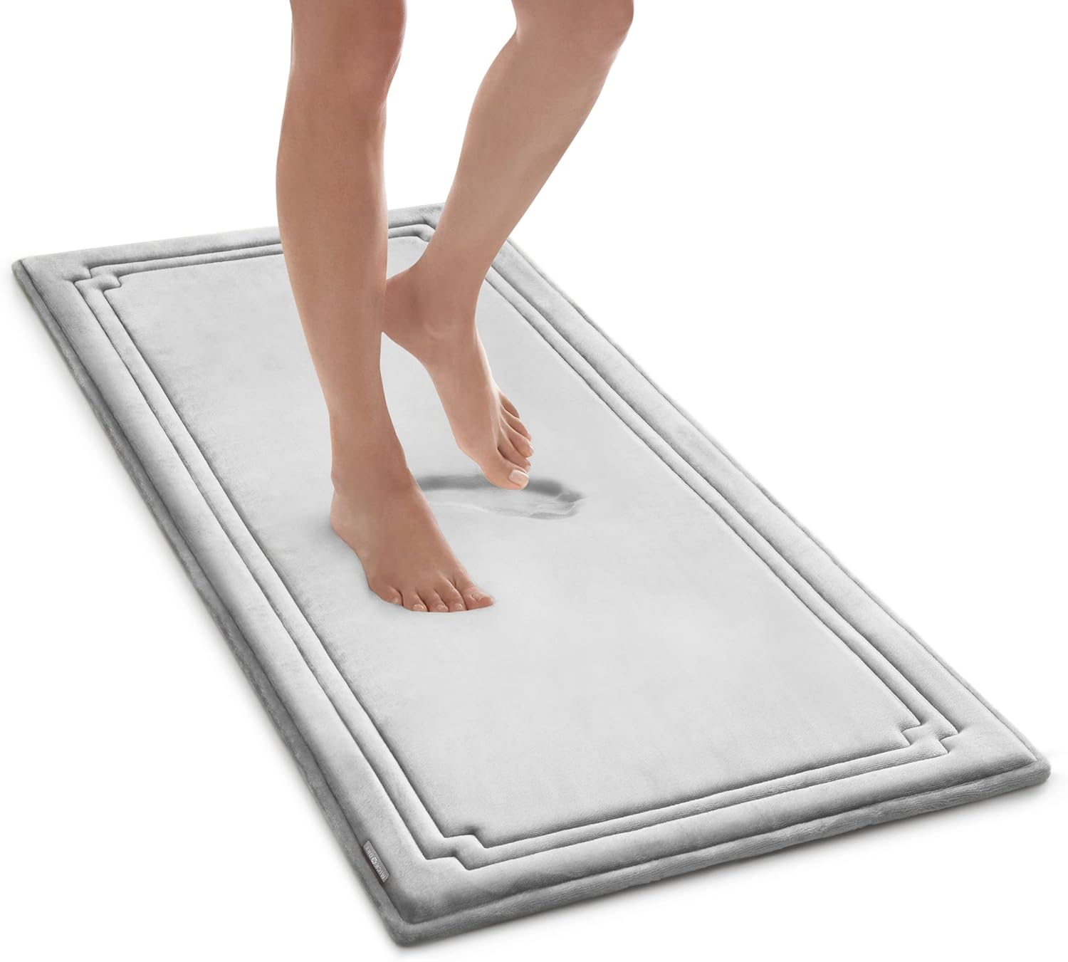 Amazon.com: MICRODRY - Luxurious Racetrack Twist Memory Foam Bath Mat ...