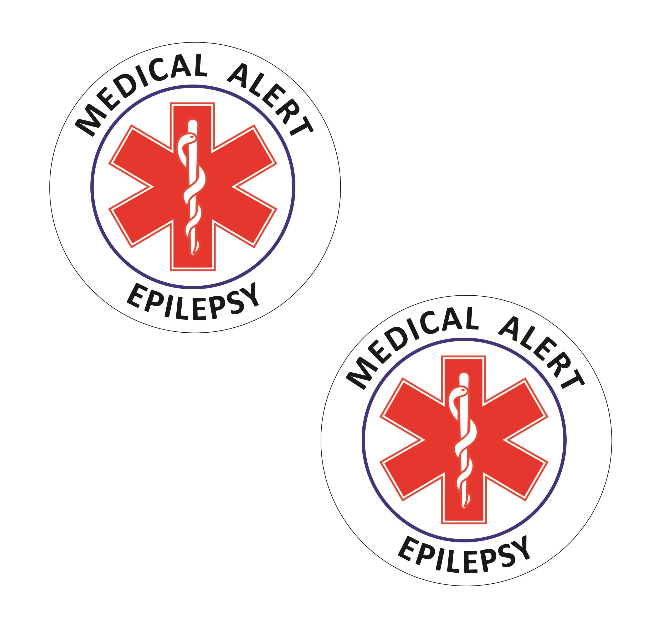 Amazon.com - Epilepsy Medical Alert Stickers (Pack of 2 Stickers ...