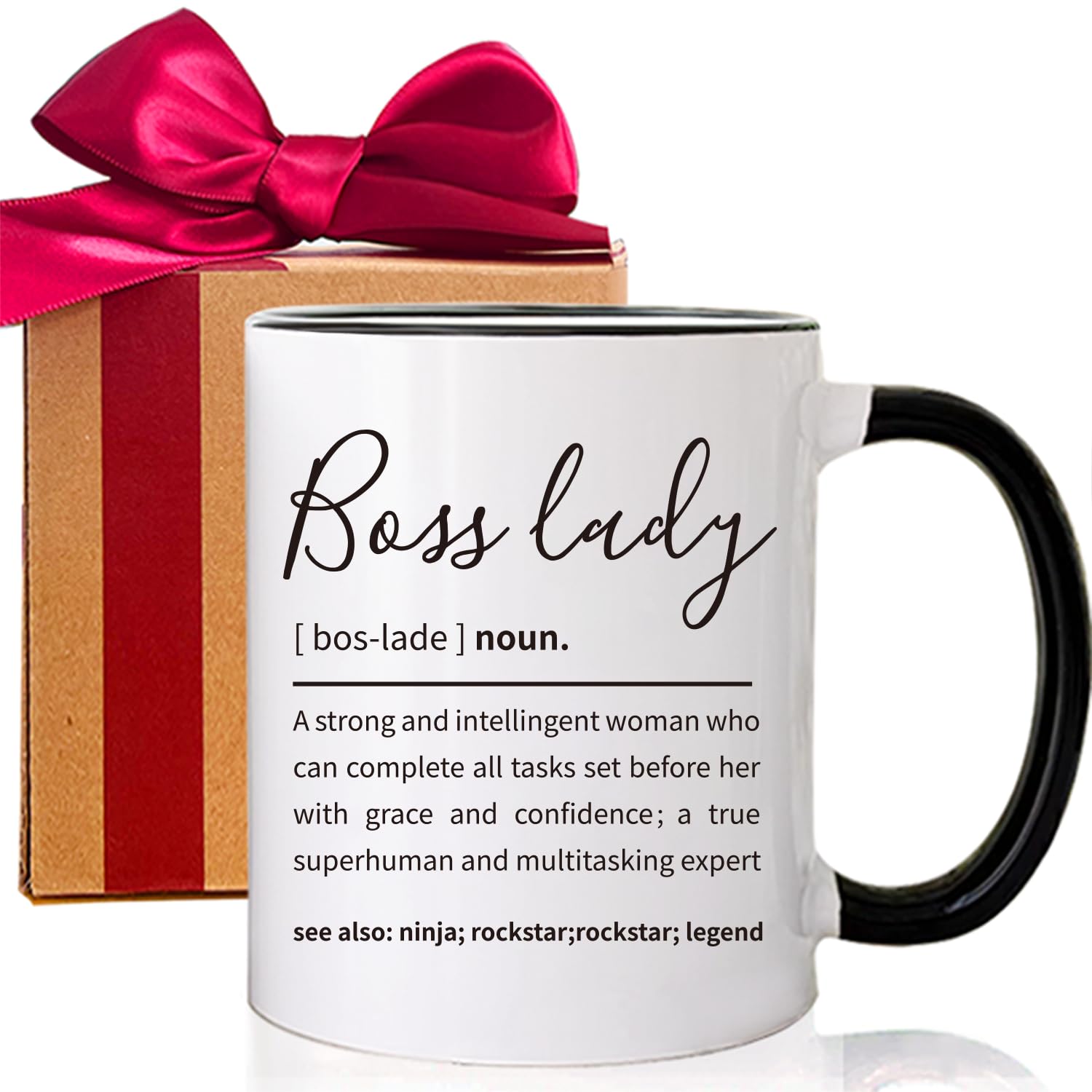 Amazon.com: Boss Lady Coffee Mug, Best Boss Birthday Gifts for Women ...