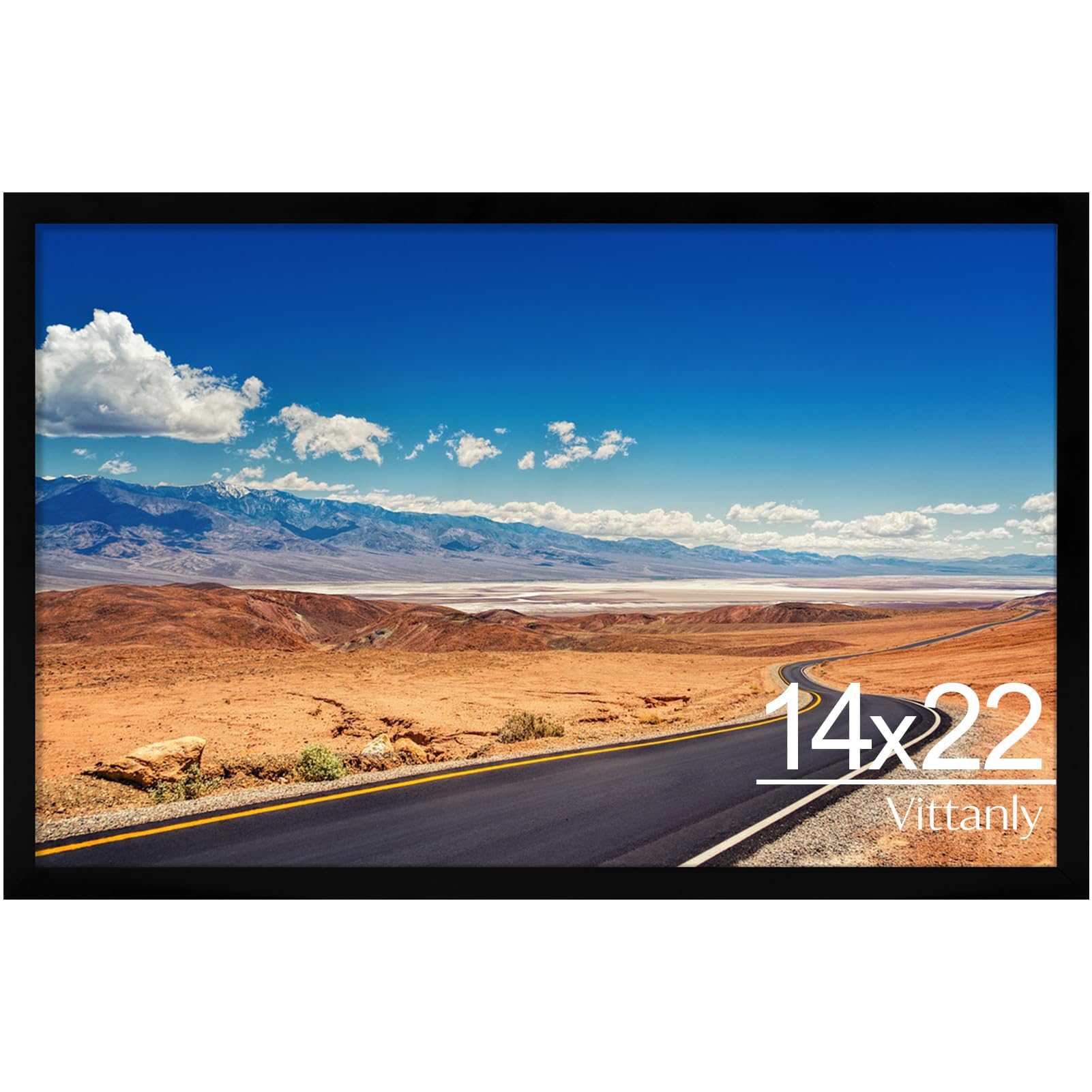 Amazon.com - Vittanly 14x22 Picture Frame Black Set of 1, Plexiglass ...
