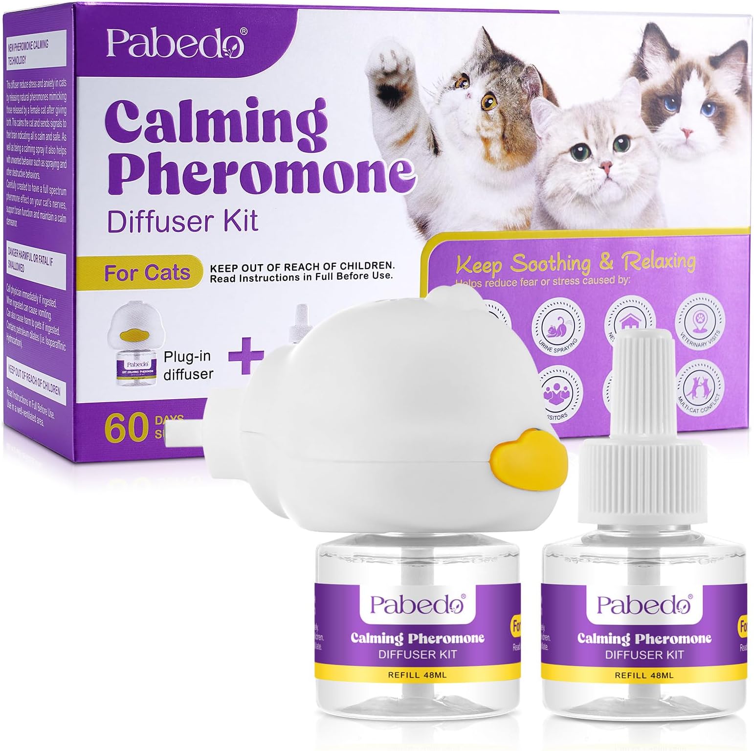 Amazon.com : TopSum Cat Pheromones Calming Diffuser: Premium Cat ...
