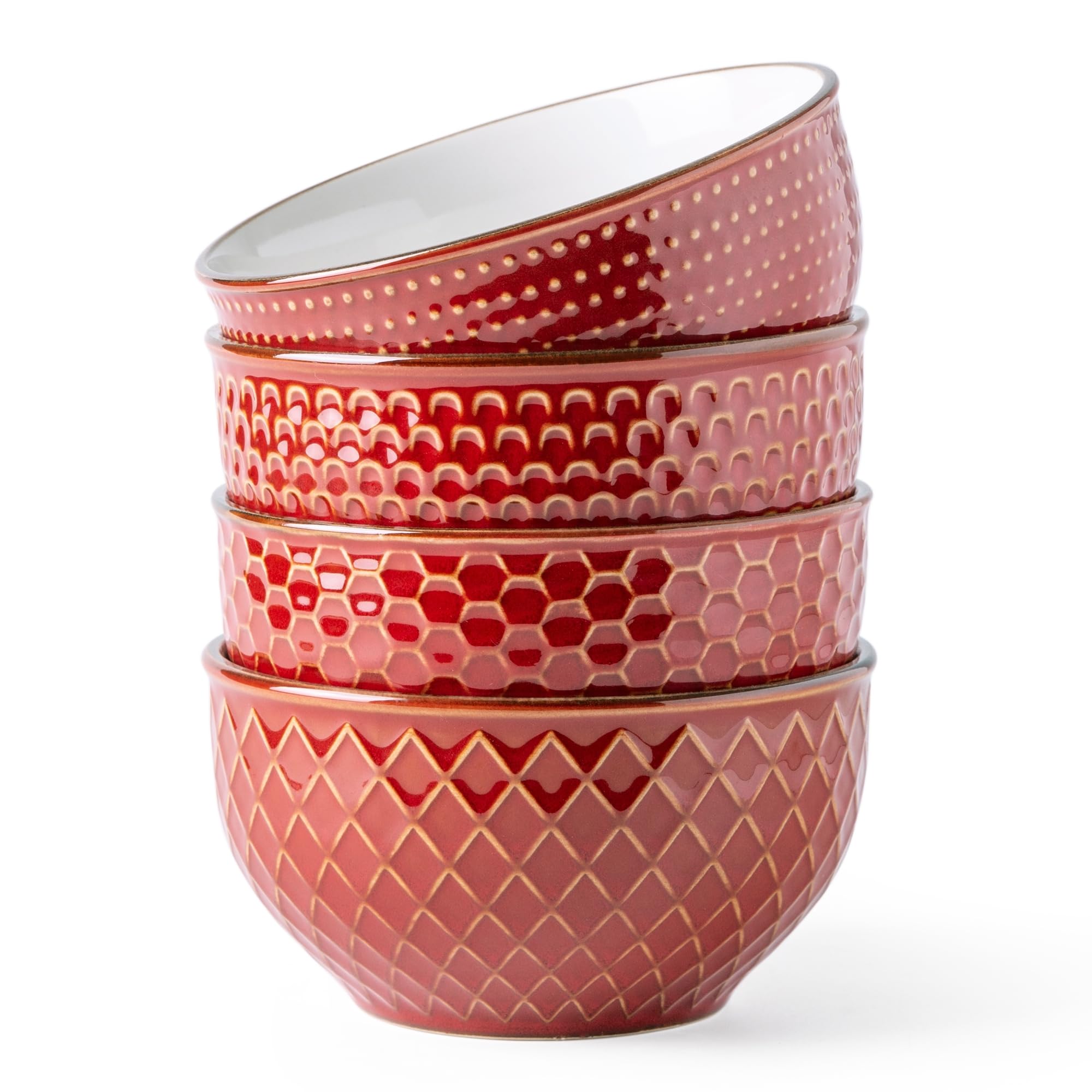 Snapklik.com : GBHOME Stoneware Cereal Bowls Set For Kitchen, 22 Oz ...