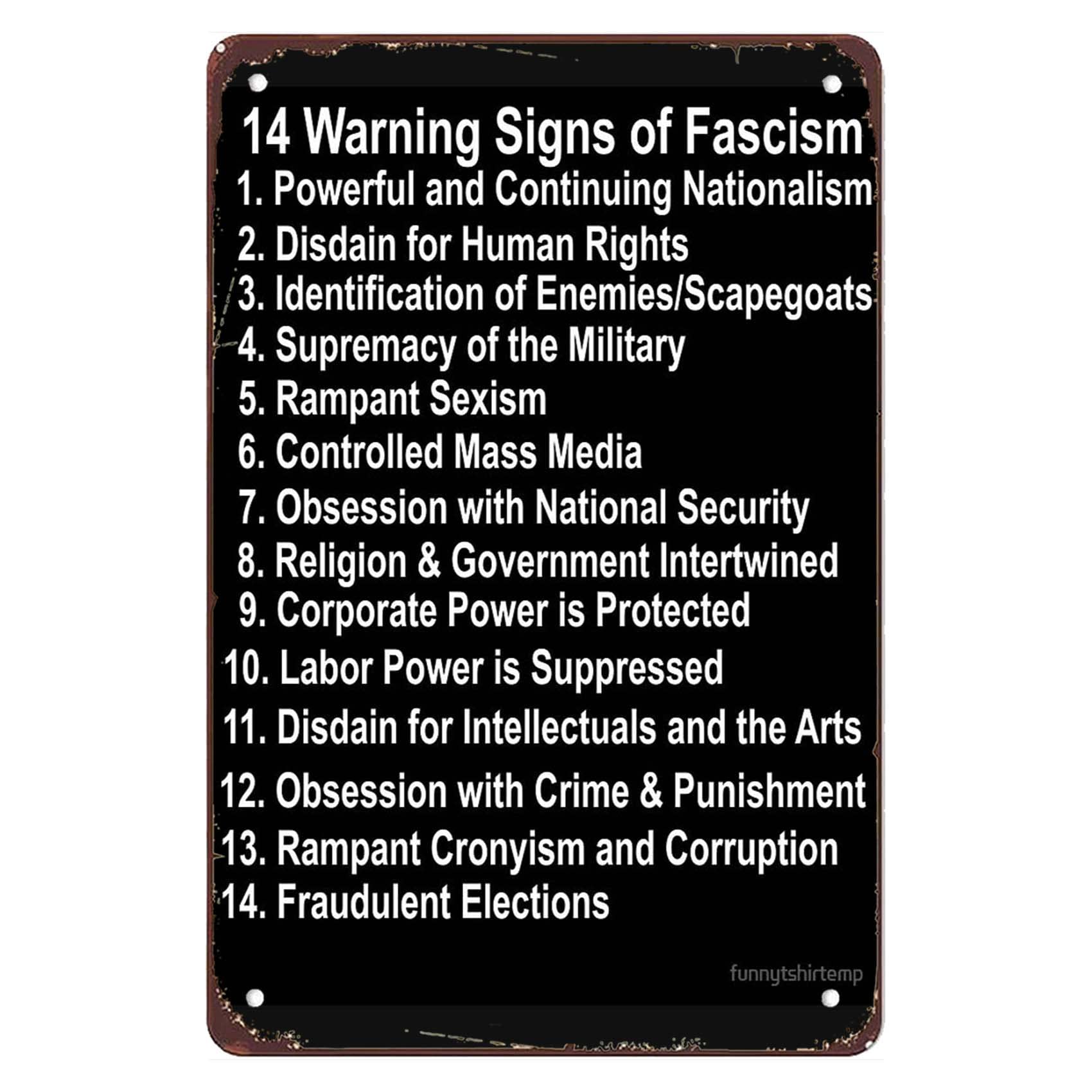 Early Warning Signs Of Fascism