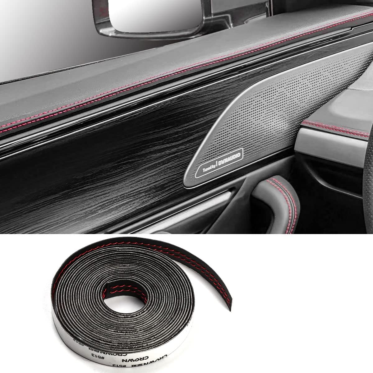 Amazon.com: 13.12FT(4M) Automobile interior trim strip leather ...
