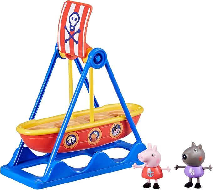 Amazon.com: Peppa Pig Peppa's Pirate Ride Playset with Swinging Pirate ...