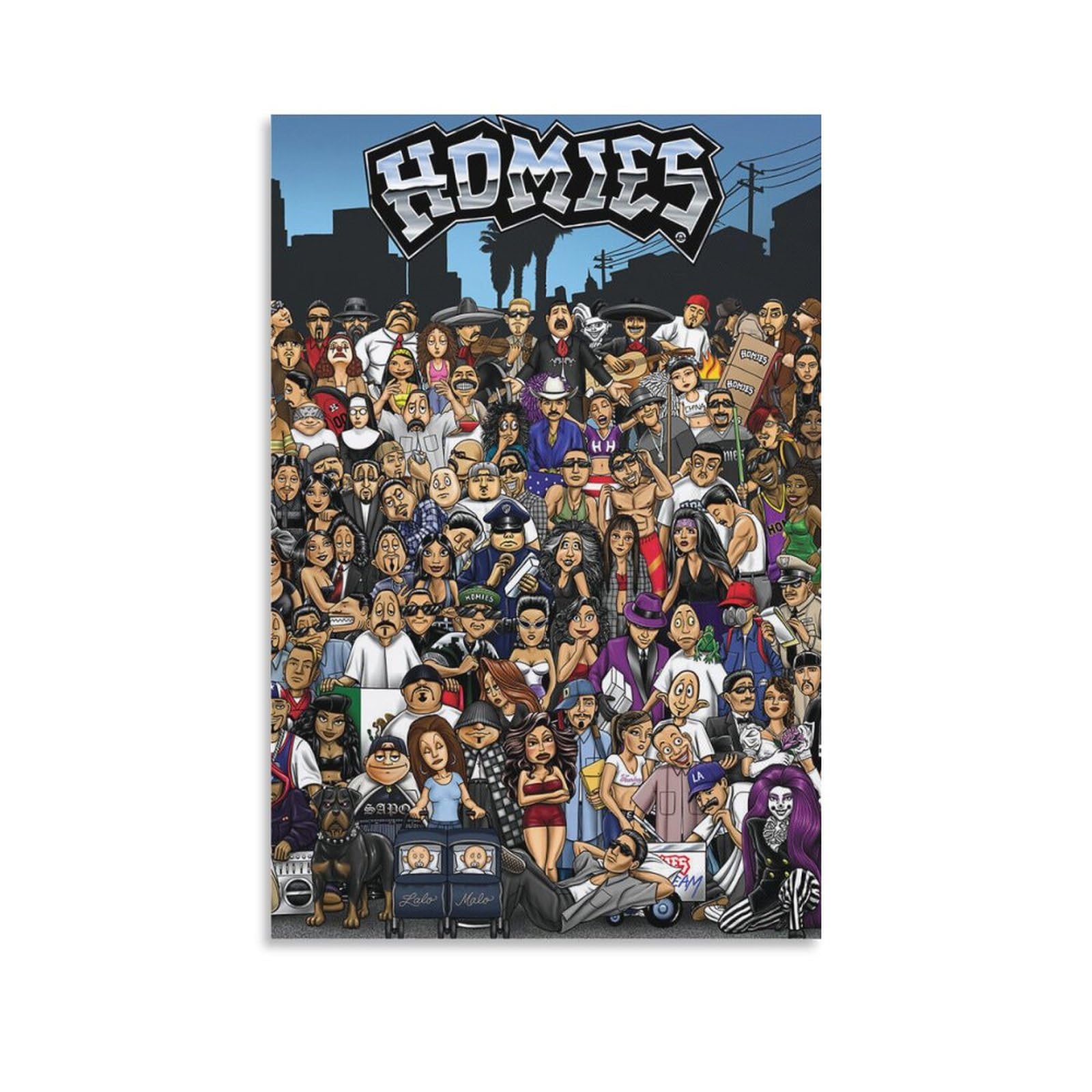 Amazon.com: Homies Family Poster Decorative Painting Canvas Wall Art ...