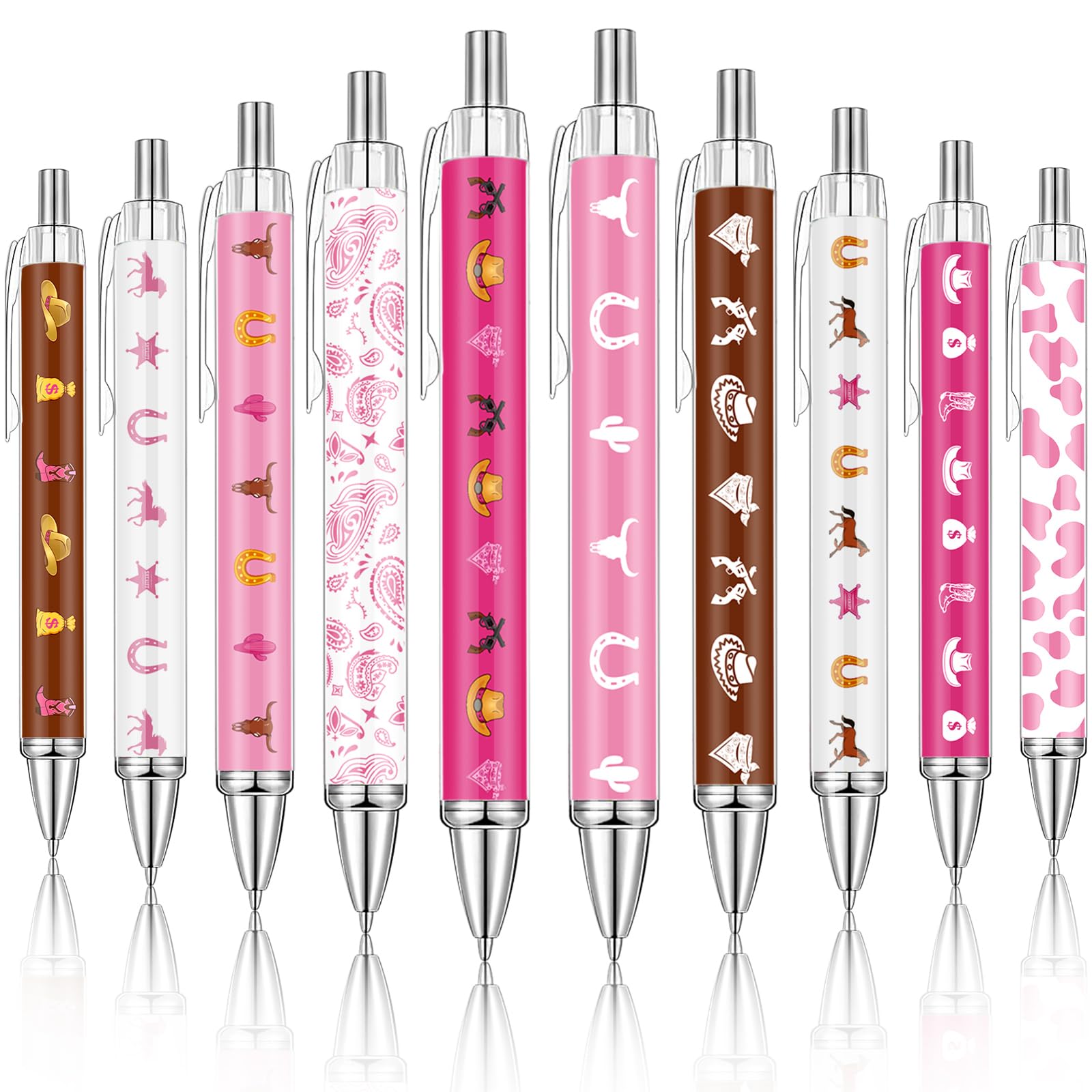 Amazon.com : Dispowreath 30 Pcs Cowgirl Pens Western Theme Ballpoint ...