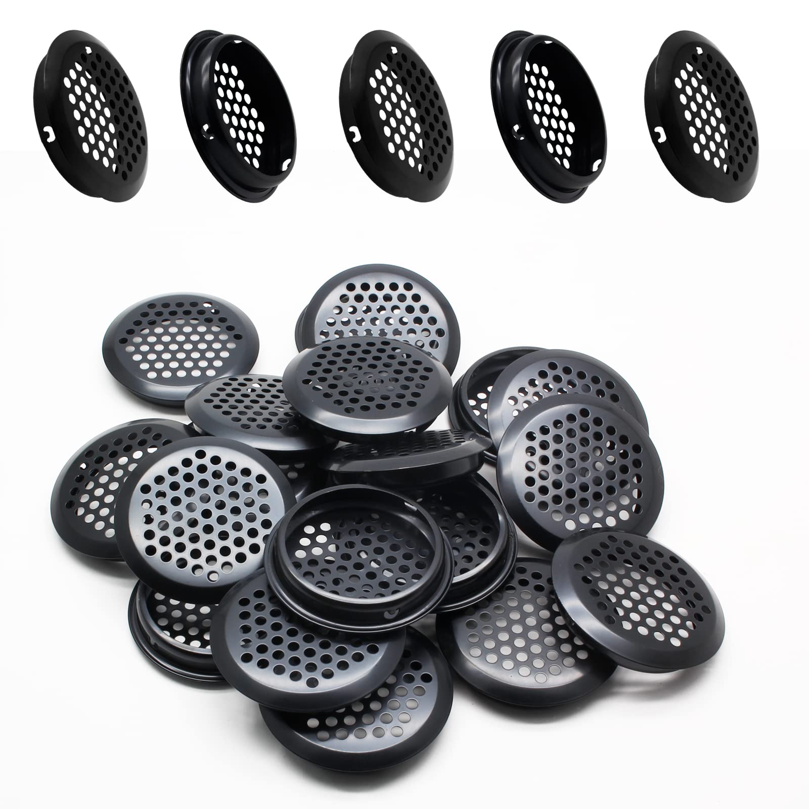 Bivethoi 50 Pcs Air Vents, 53mm / 2.1" Circular Soffit Vent, Stainless ...