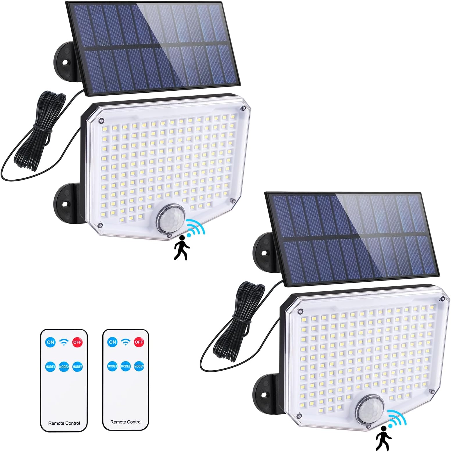 Amazon.com: nipify Solar Motion Lights Outdoor, 6500K 310 LED Solar ...