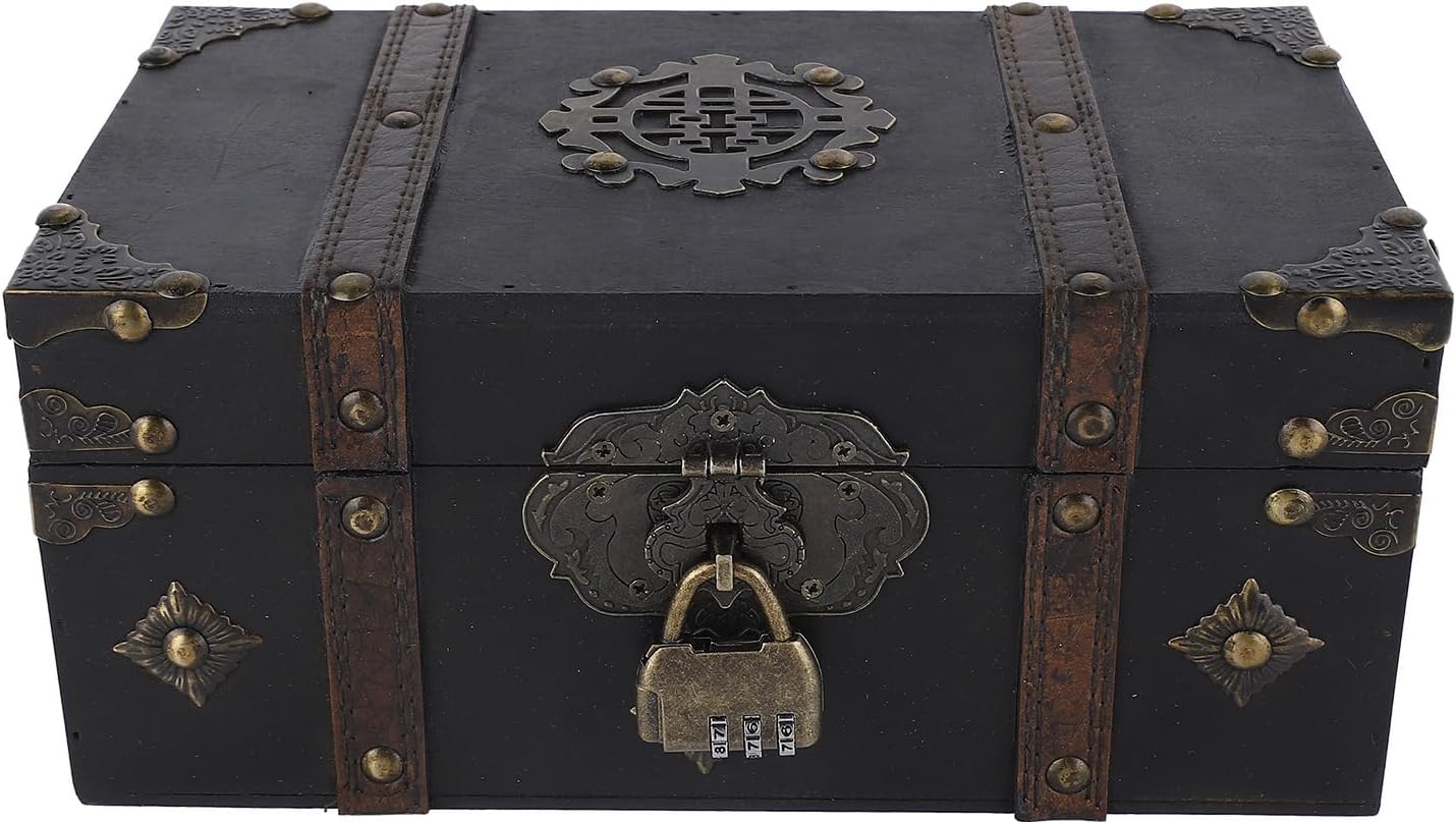 DAUZ Vintage Jewellery Storage Box, Multi-purpose Decorative Elegant ...