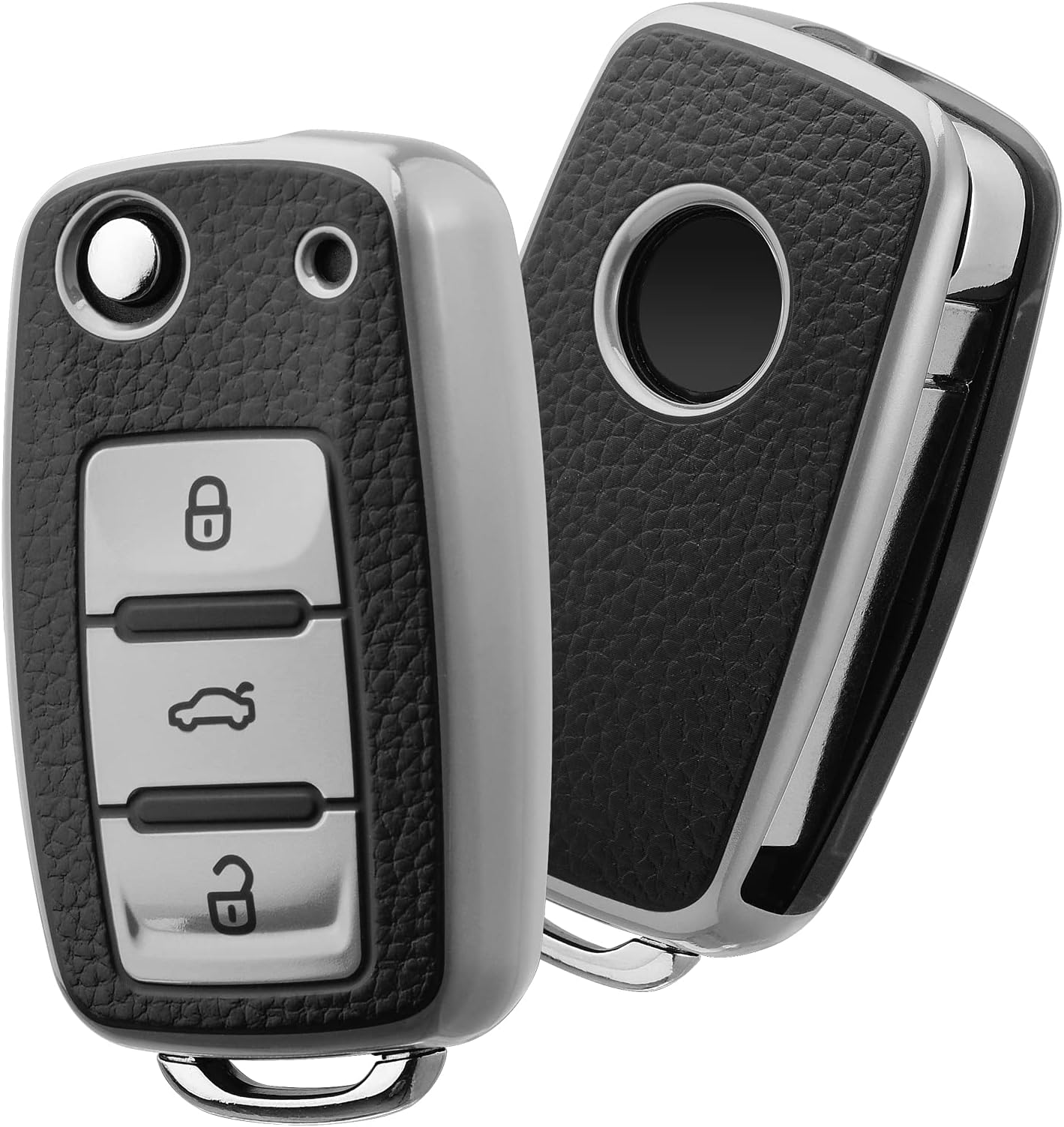 Amazon.com: ELOHEI for VW Key Fob Cover, Premium Soft TPU 361 Degree ...