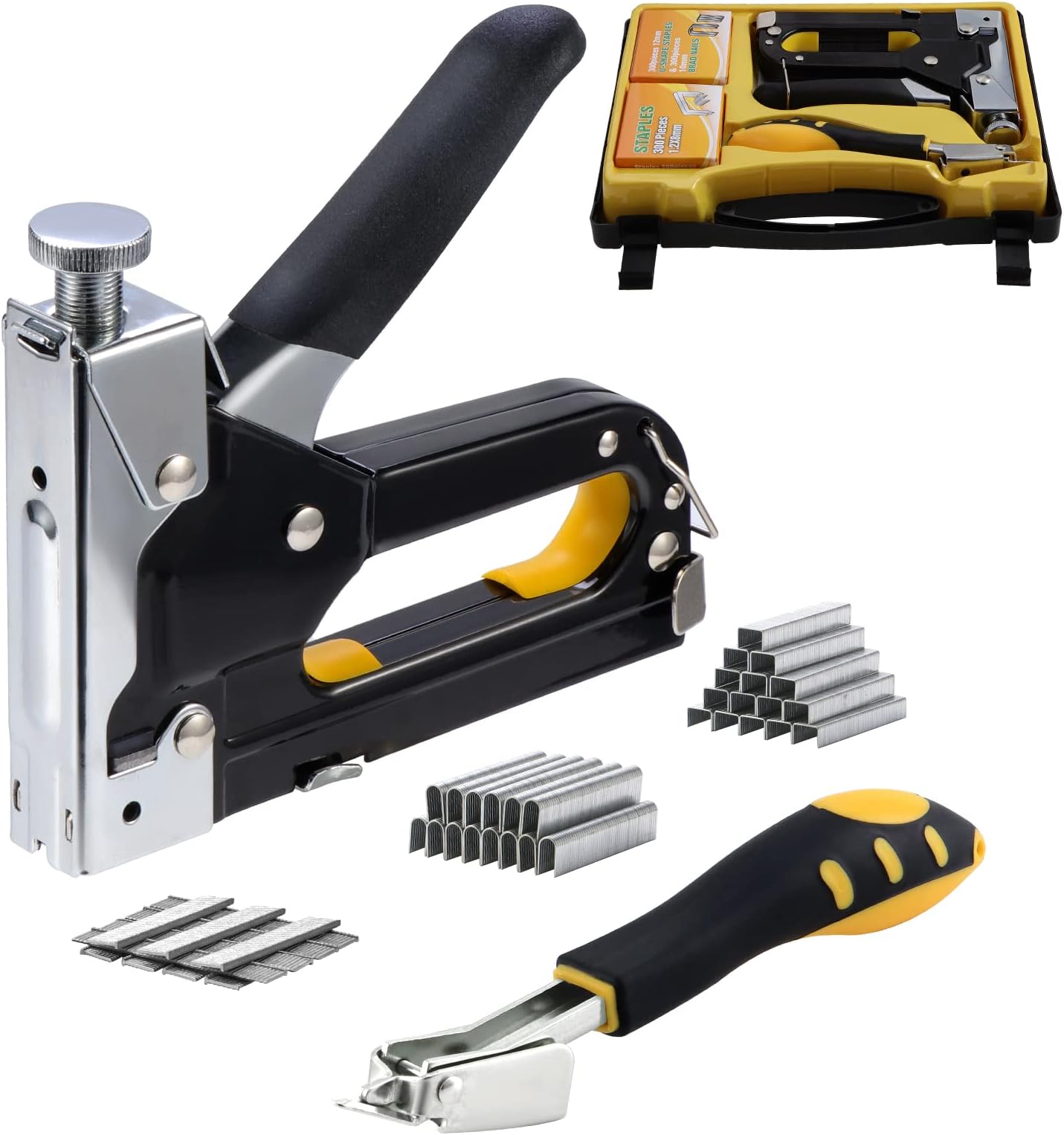 Presch Kit d'agrafeuse manuelle professionnelle - Agrafeuse murale avec ...