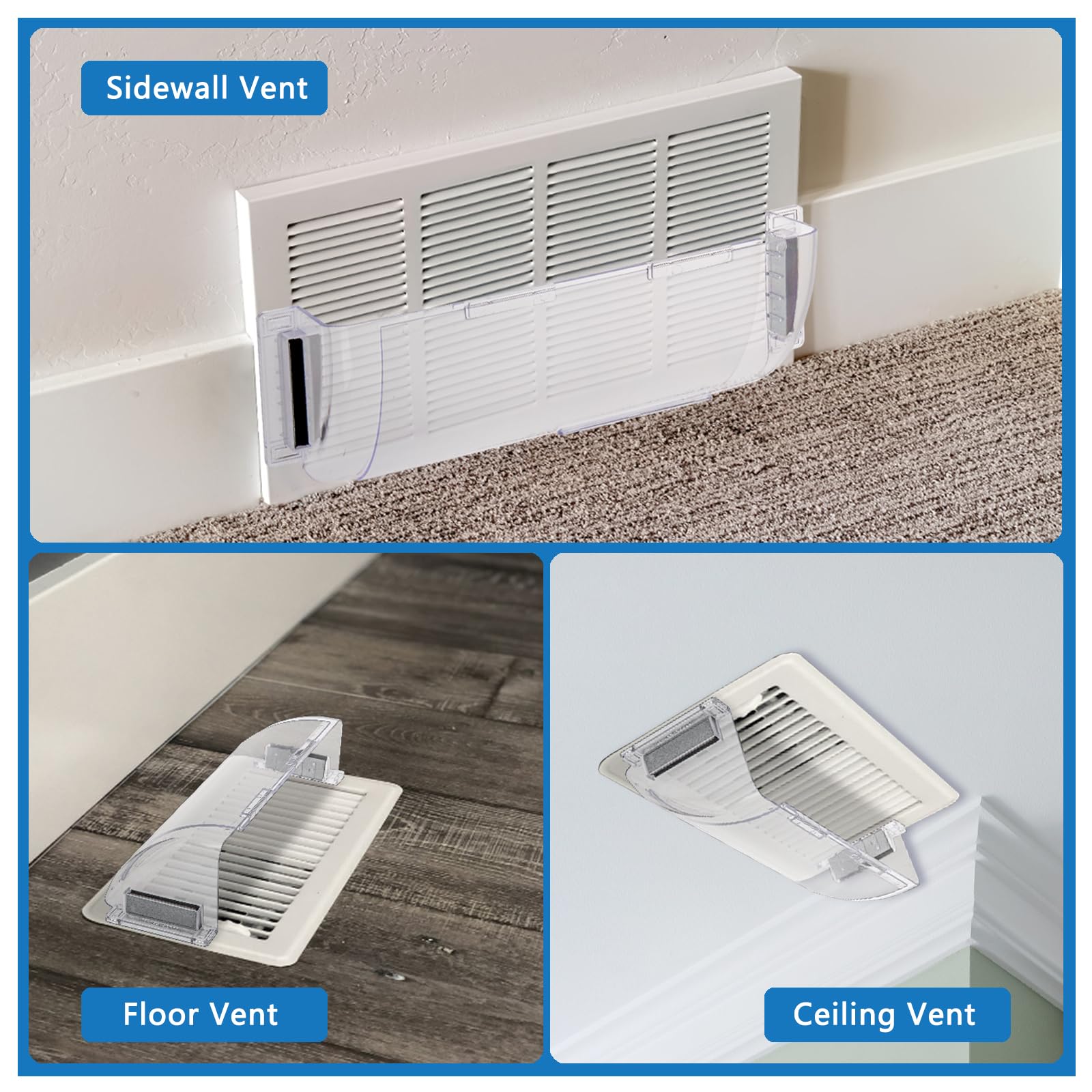 Adjustable Air Vent Deflector with High Strength Magnets,Magnetic AC ...