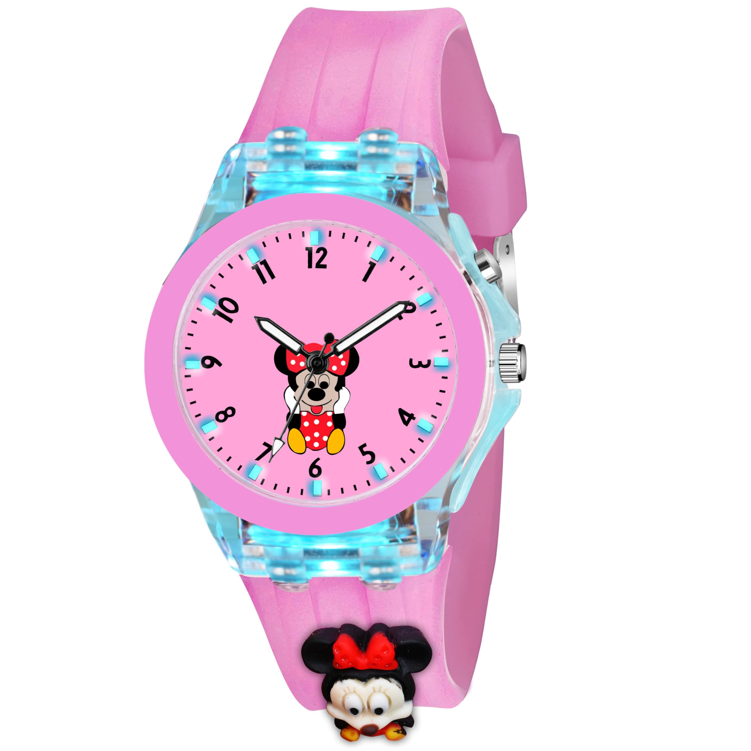 ON TIME OCTUS Kids Analouge Multi-Color Light Cute 3D Cartoon Character ...