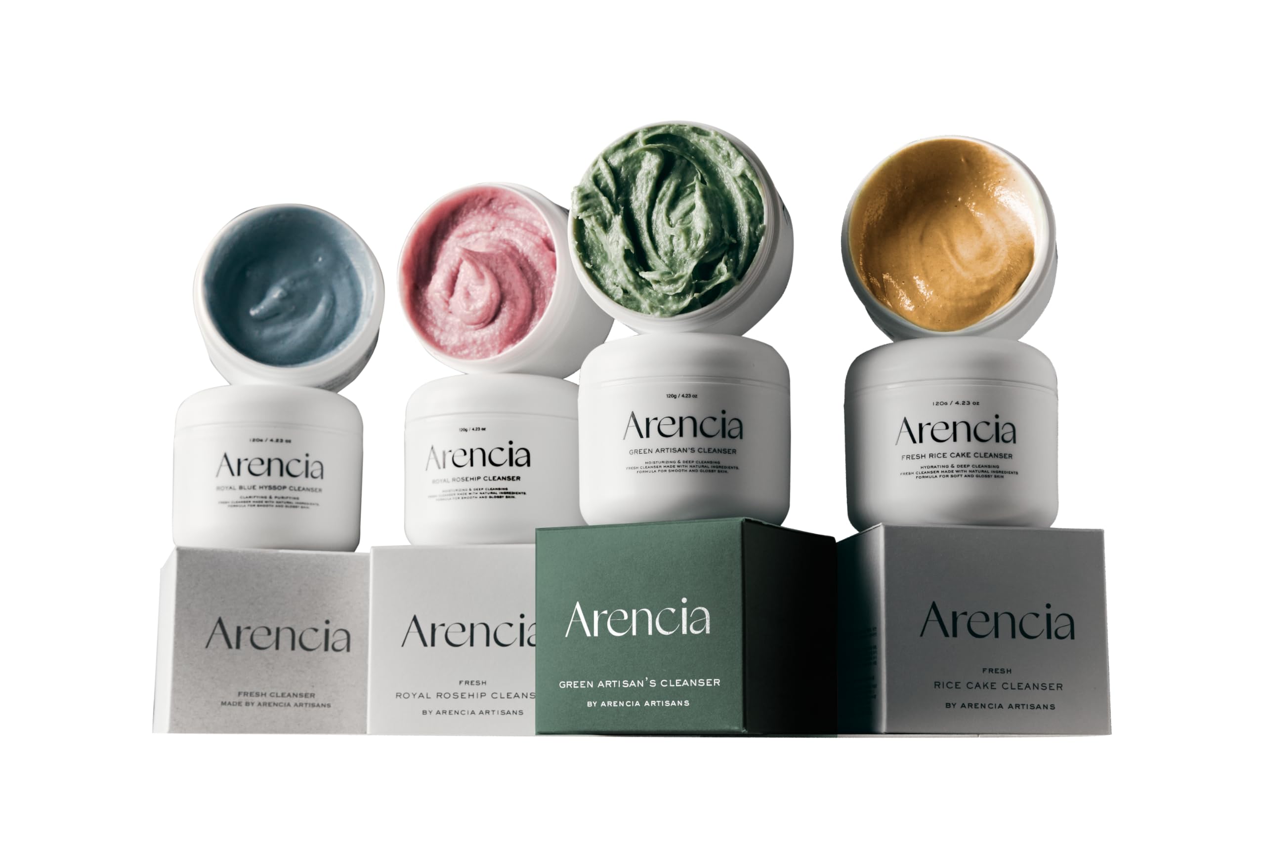 Amazon.com: ARENCIA Korean Rice Mochi Face Cleanser Best Set [Fresh ...