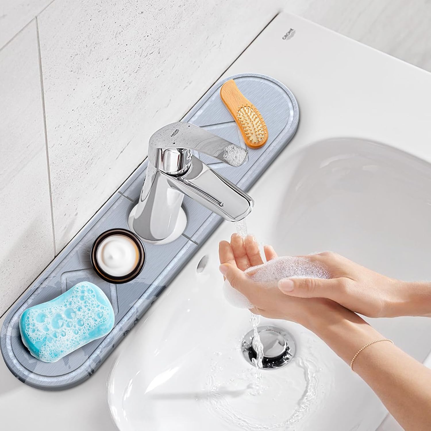 Amazon.com: Faucet Absorbent Mat Kitchen Sink Splash Guard ...