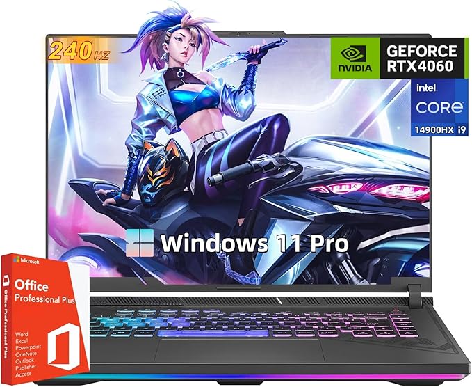 Amazon.com: ASUS ROG Strix G16 Gaming Laptop, 16" QHD+ 240Hz WQXGA ...