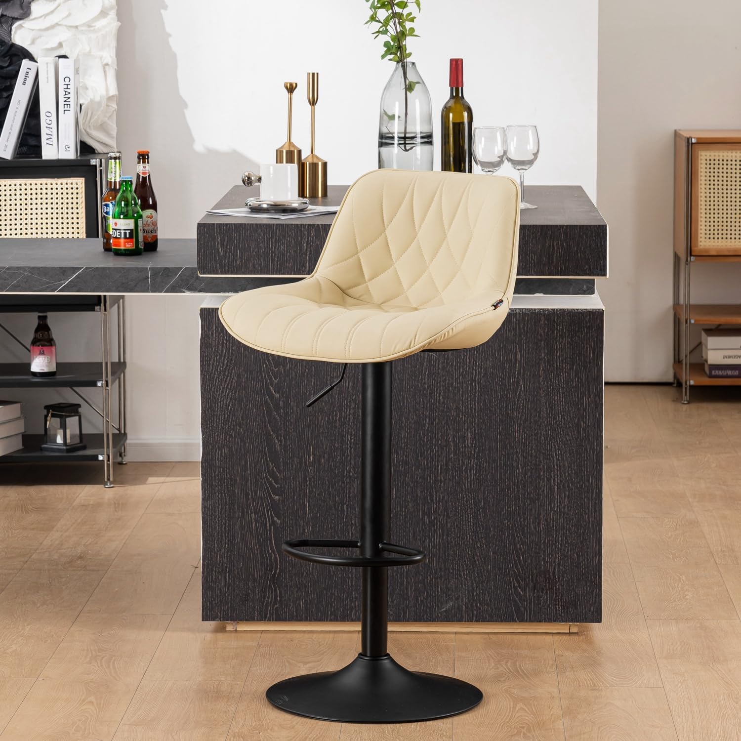 Amazon.com: Kidol & Shellder Single Bar Stool Adjustable Barstool ...