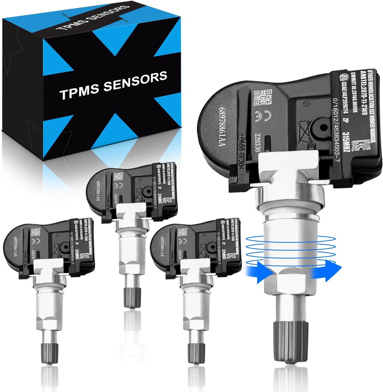 Amazon.com: YZHIDIANF Pre-Programed TPMS Sensors for:-Dodge Caravan Charger, for:-Jeep Wrangler ...