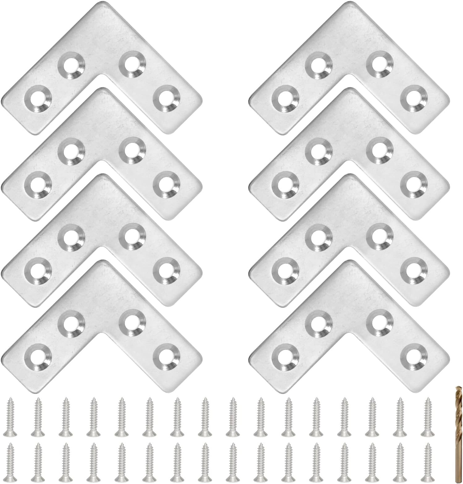 Amazon.com: Dsjnf 2.7cm/1inch Bronze L Shaped Brass Flat Corner Bracket ...