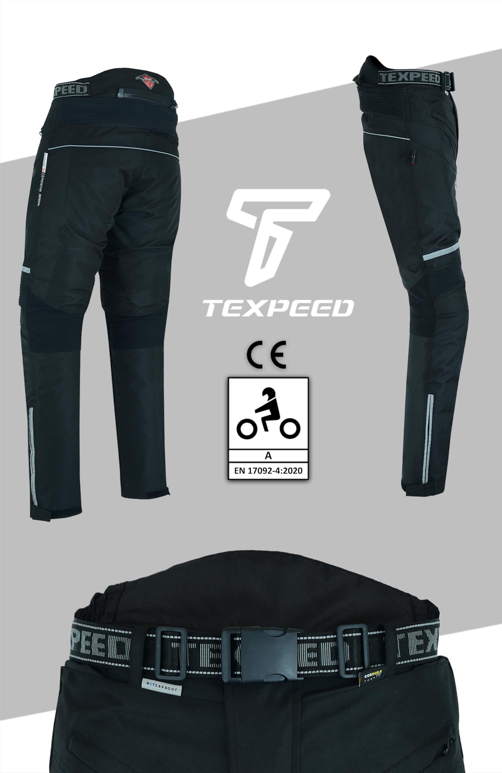 Dual Sport Jacket Jet Mens Motorcycle Motorbike Trousers Pants Textile ...