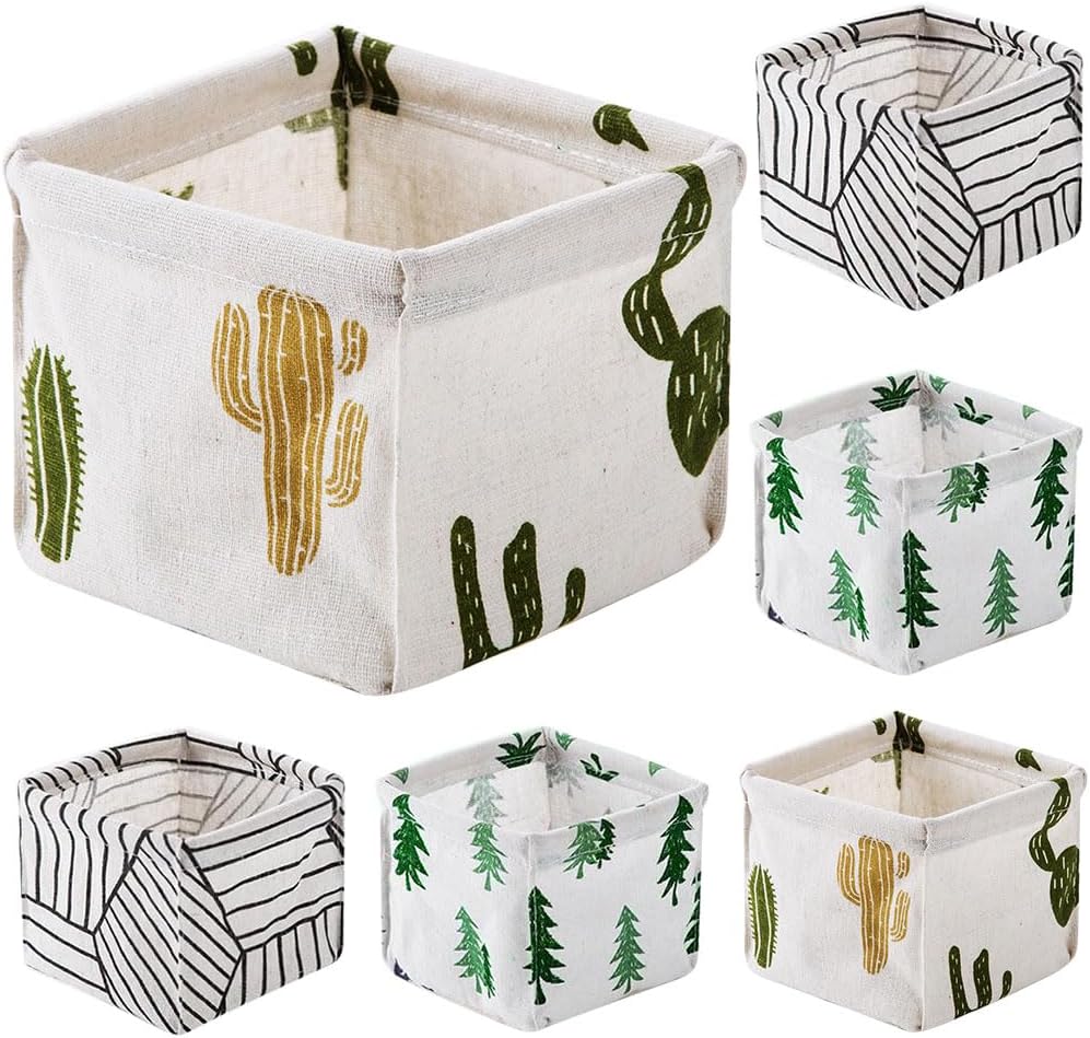 Amazon.com: Oaixuilhy Foldable Storage Basket Set of 6 Collapsible ...