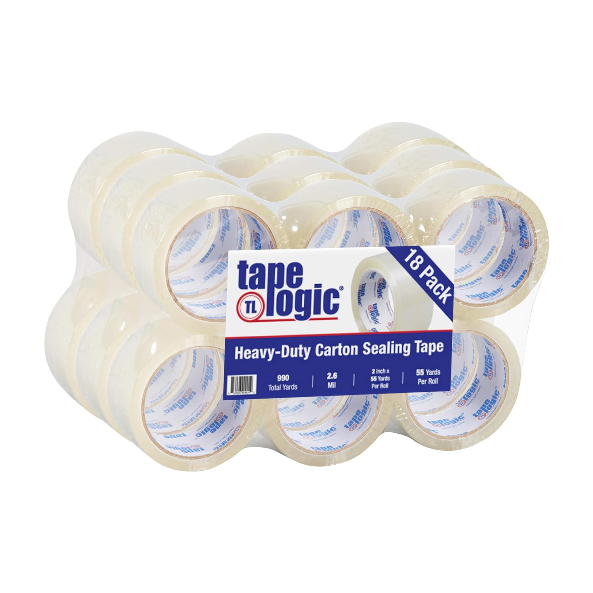 Snapklik.com : Tape Logic 2" X 55 Yds Acrylic Packing Tape 2.6 Mil, Clear