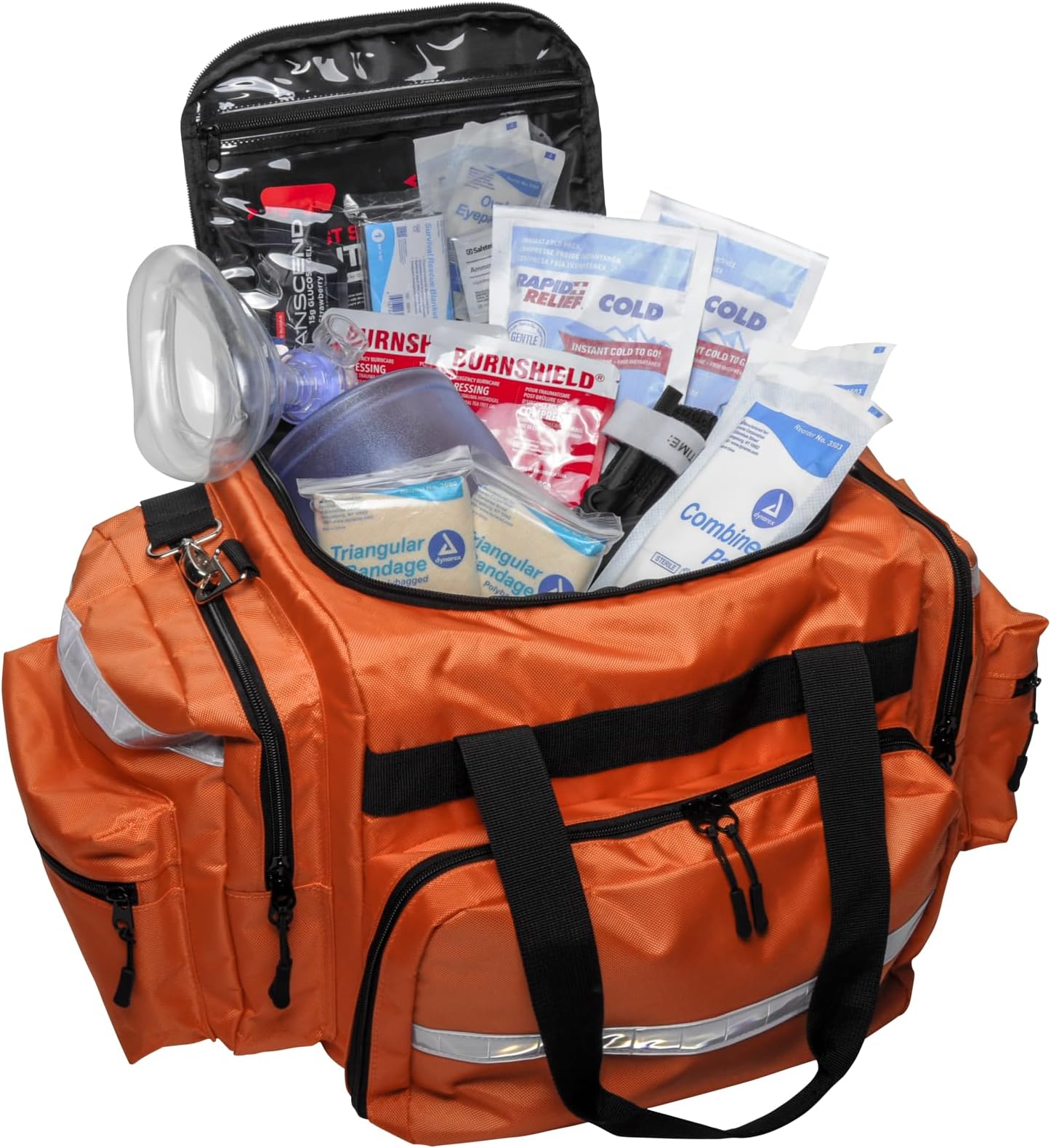 Amazon.com: MFASCO Deluxe First Responder Medical Bag - Over 200 ...