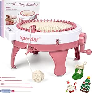 Amazon.com: 48 Needles Knitting Machine, Smart DIY Weaving Loom Round ...