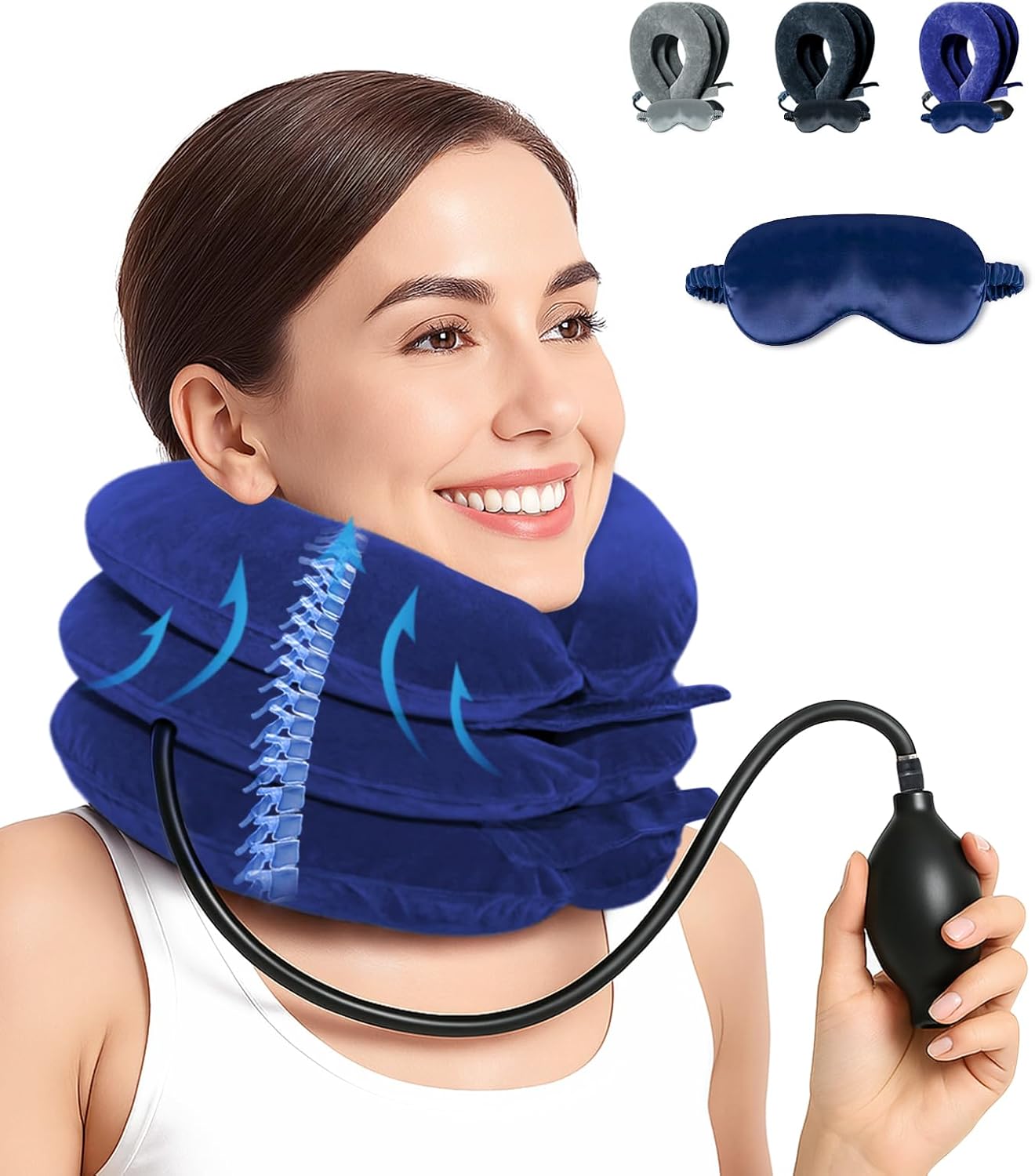 Amazon.com: Neck Stretcher Cervical Traction Device - Neck Pain Relief Tension Reliever ...