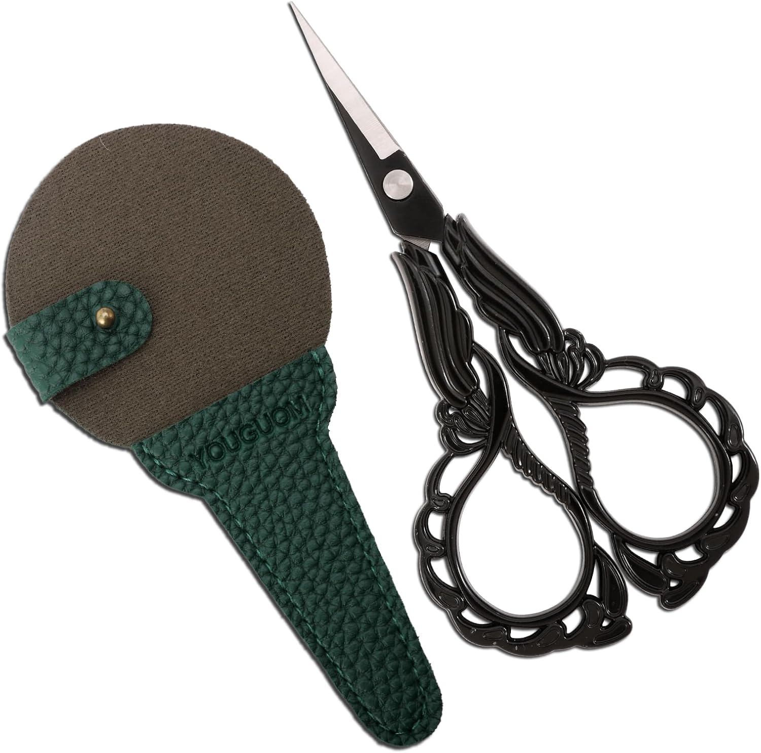 Amazon.com: YOUGUOM Sewing Embroidery Scissors with Case Sharp Tip ...