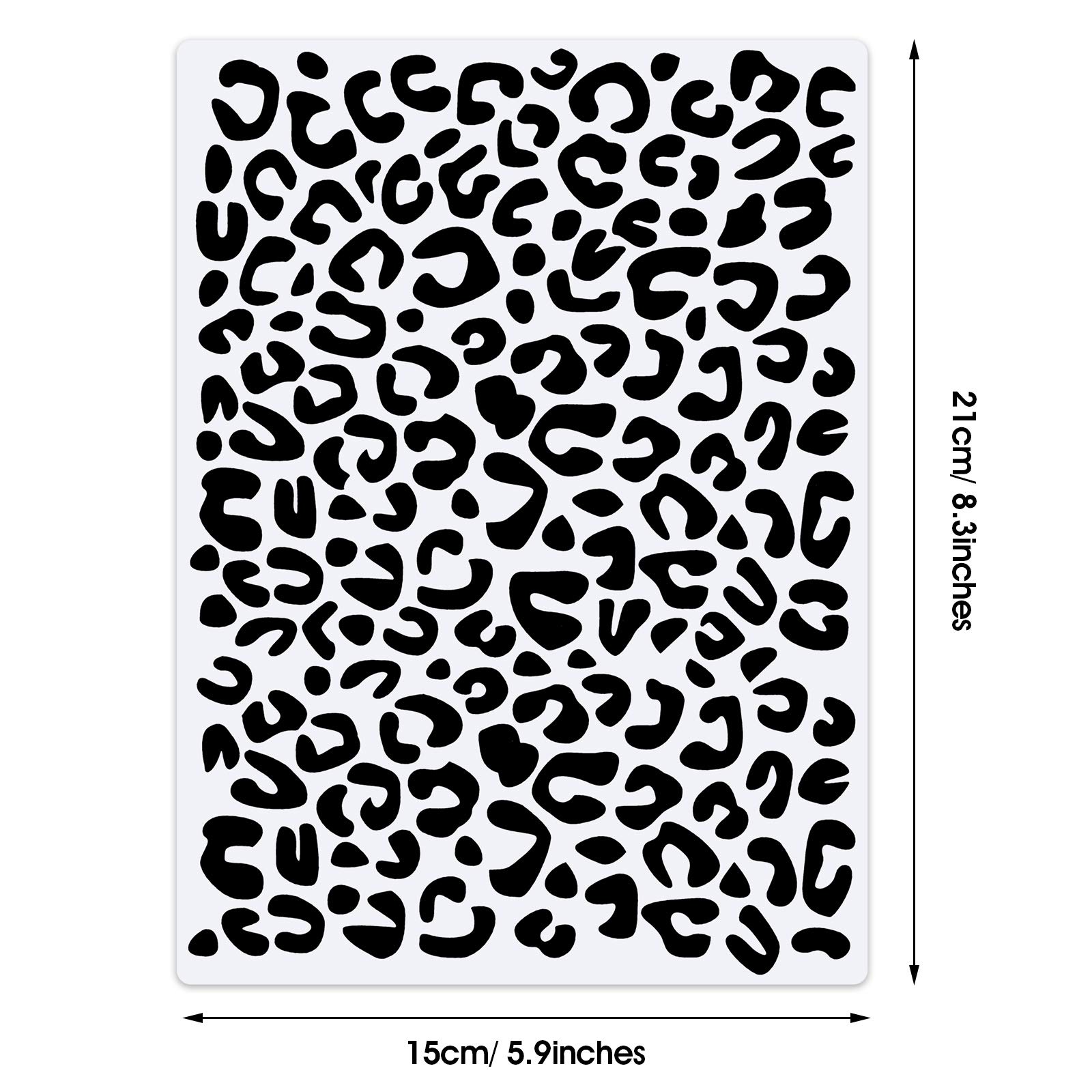 Buy 4 Pieces Leopard Skin Stencil A5 Size Painting Stencil Reusable ...