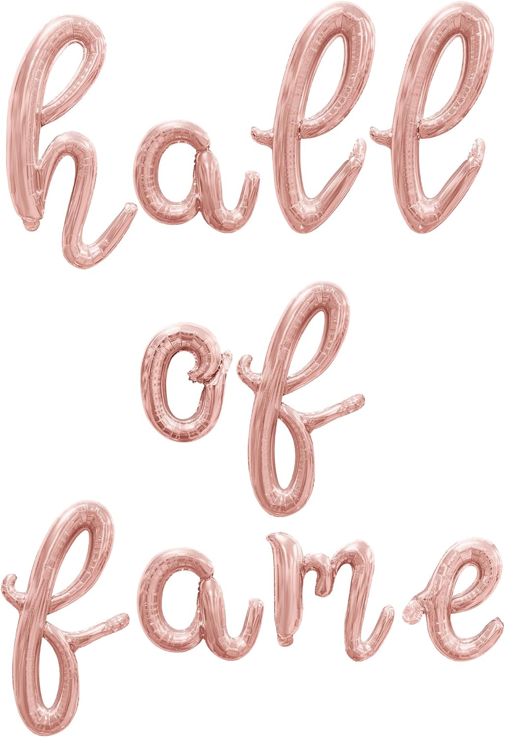 Amazon.com: Cursive Script Letter Balloons - HALL OF FAME 16" Inch ...